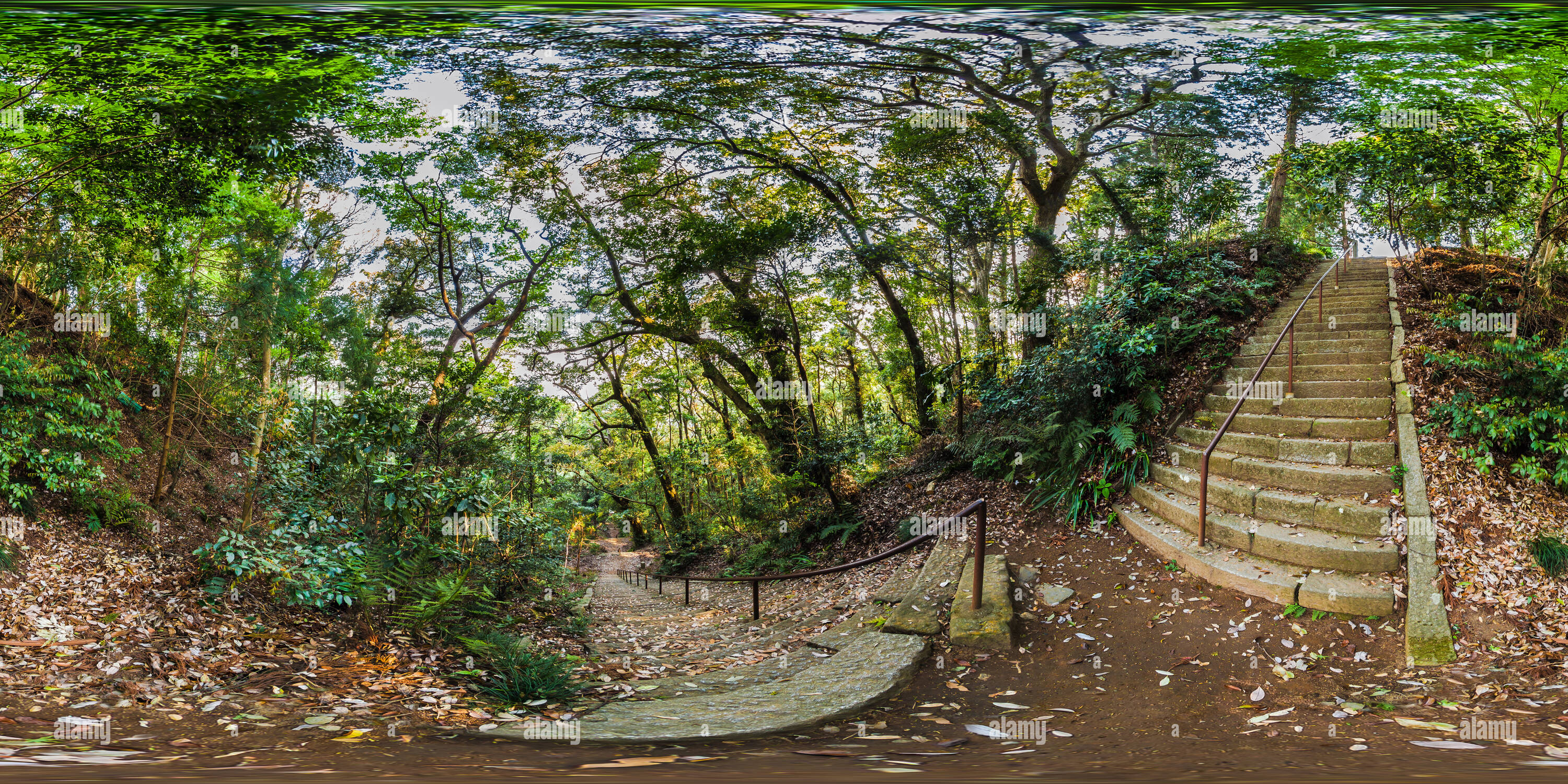 360° view of Stairs to Atago Shrine - Mount Atago - Ibaraki - Japan - Alamy