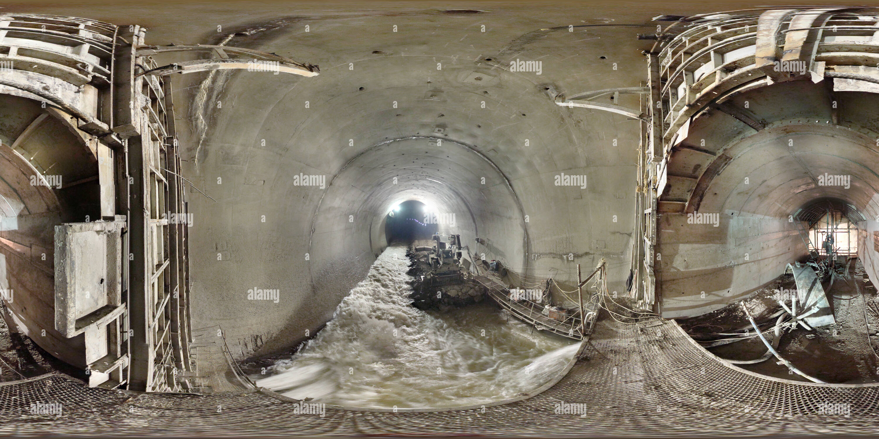 360° view of Deriner Diversion Tunnel in the Plug on 26 April 2012 - Alamy