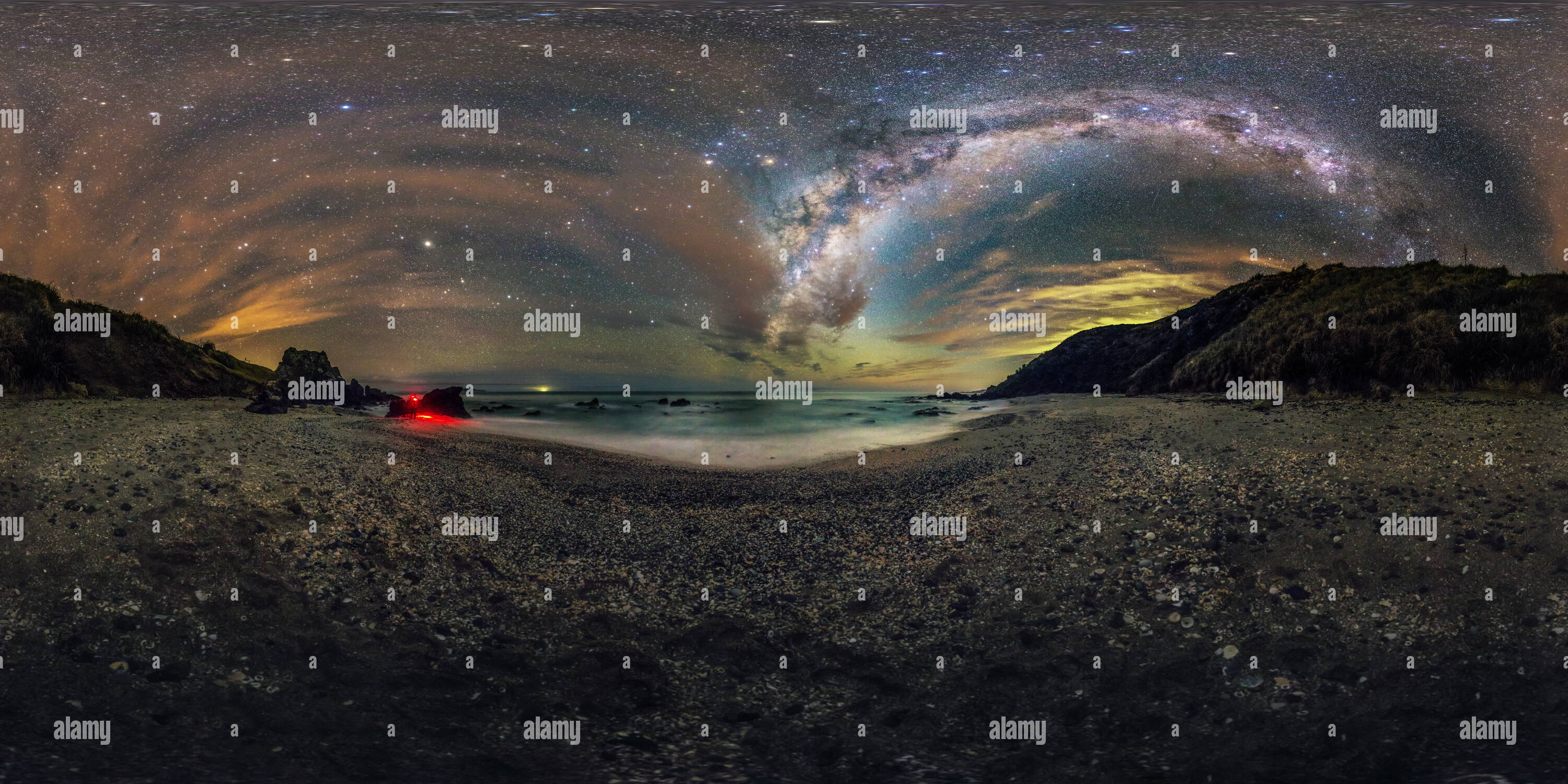 360° view of Te Arai Point - Alamy