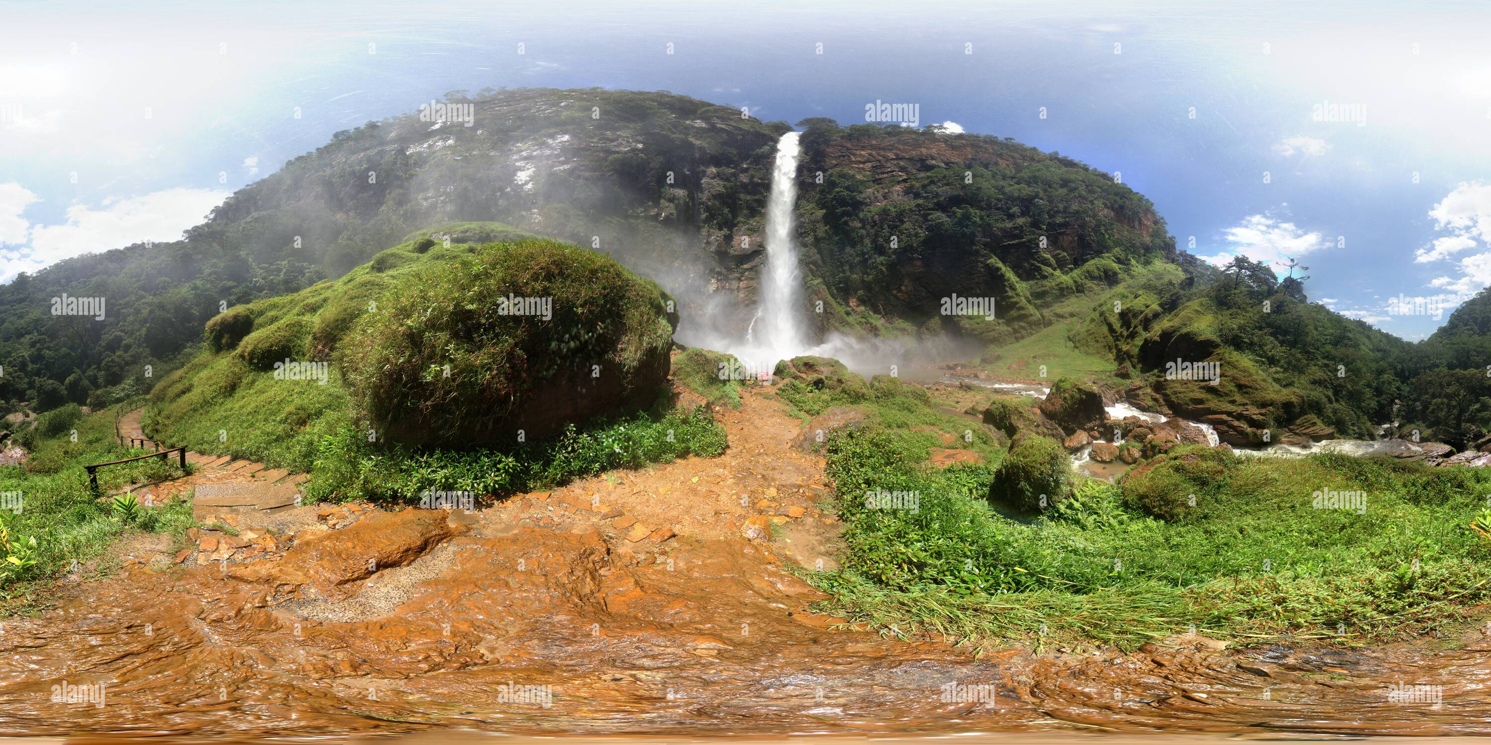 360° view of Itiquira Waterfalls - 168m - Formosa / GO / Brazil - Alamy