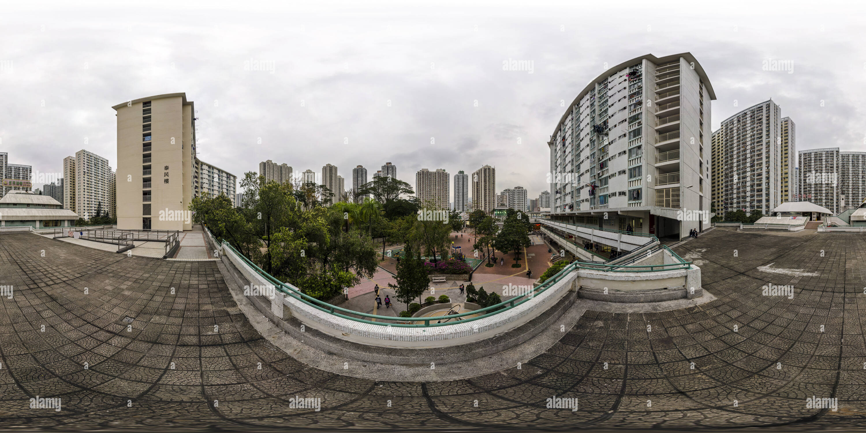 360° view of 20150309 Tai Yuen Estate Tai Po Nt Hk - Alamy