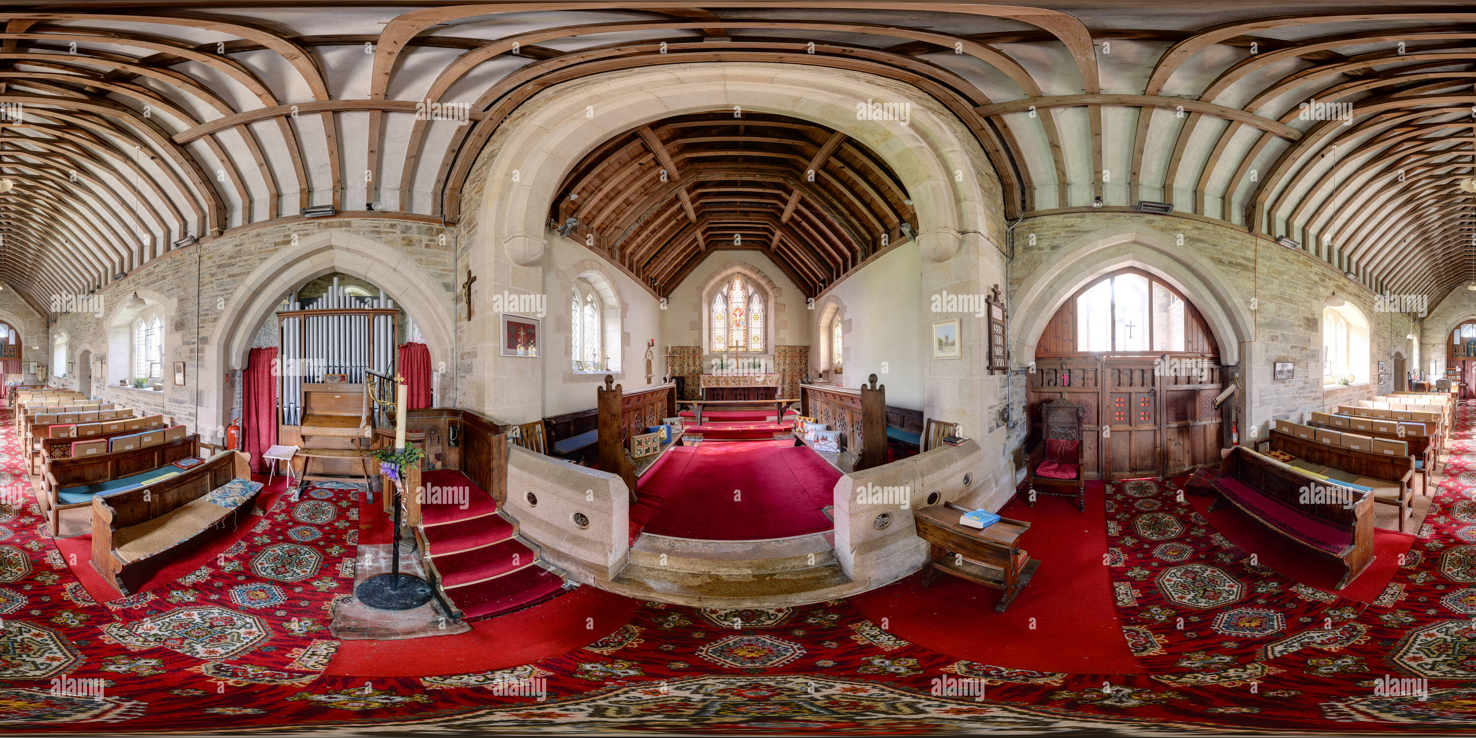 360° view of Gwithian Church, Cornwall - Alamy