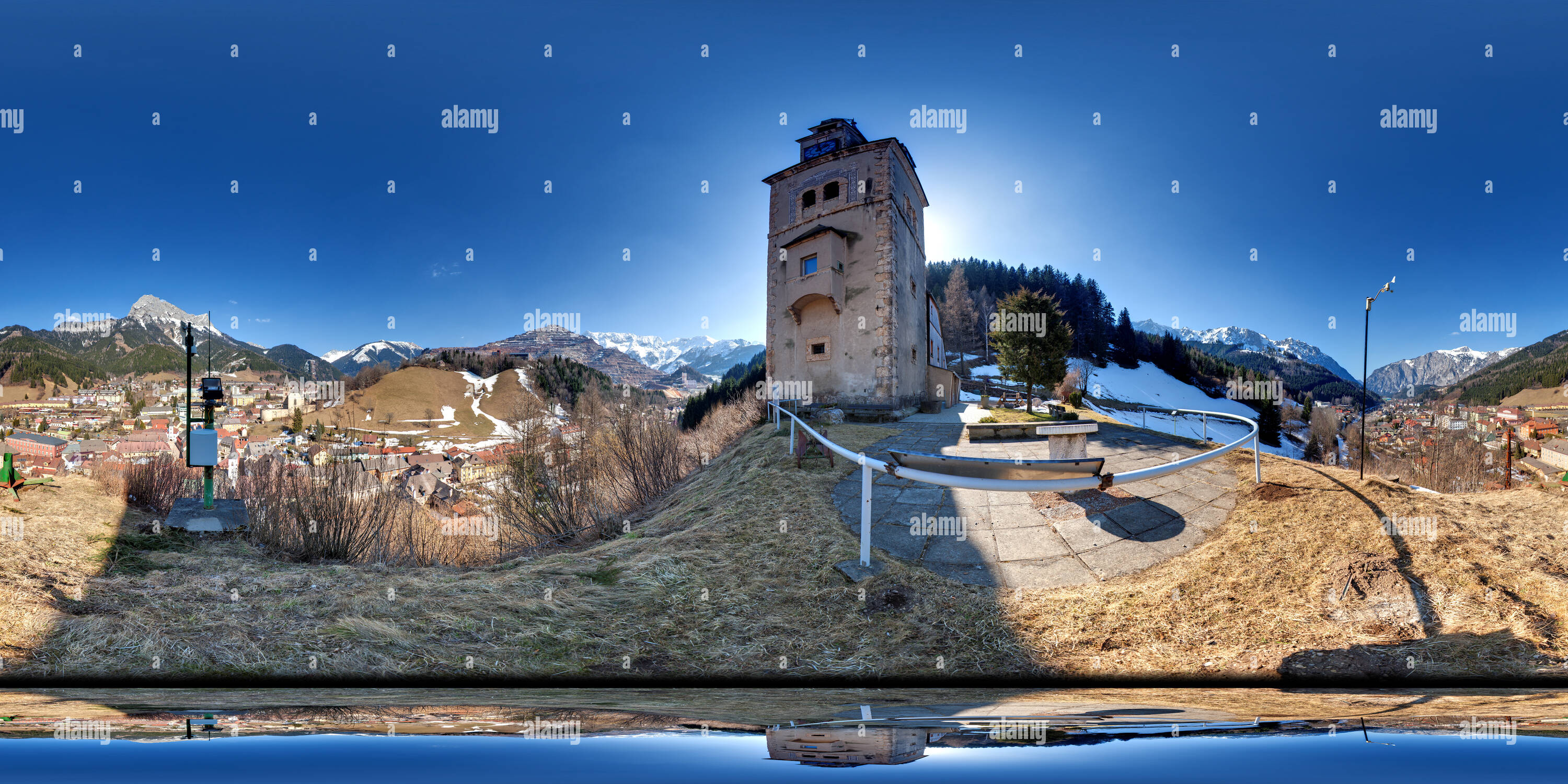 360° view of The old mining town Eisenerz in Styria - Alamy