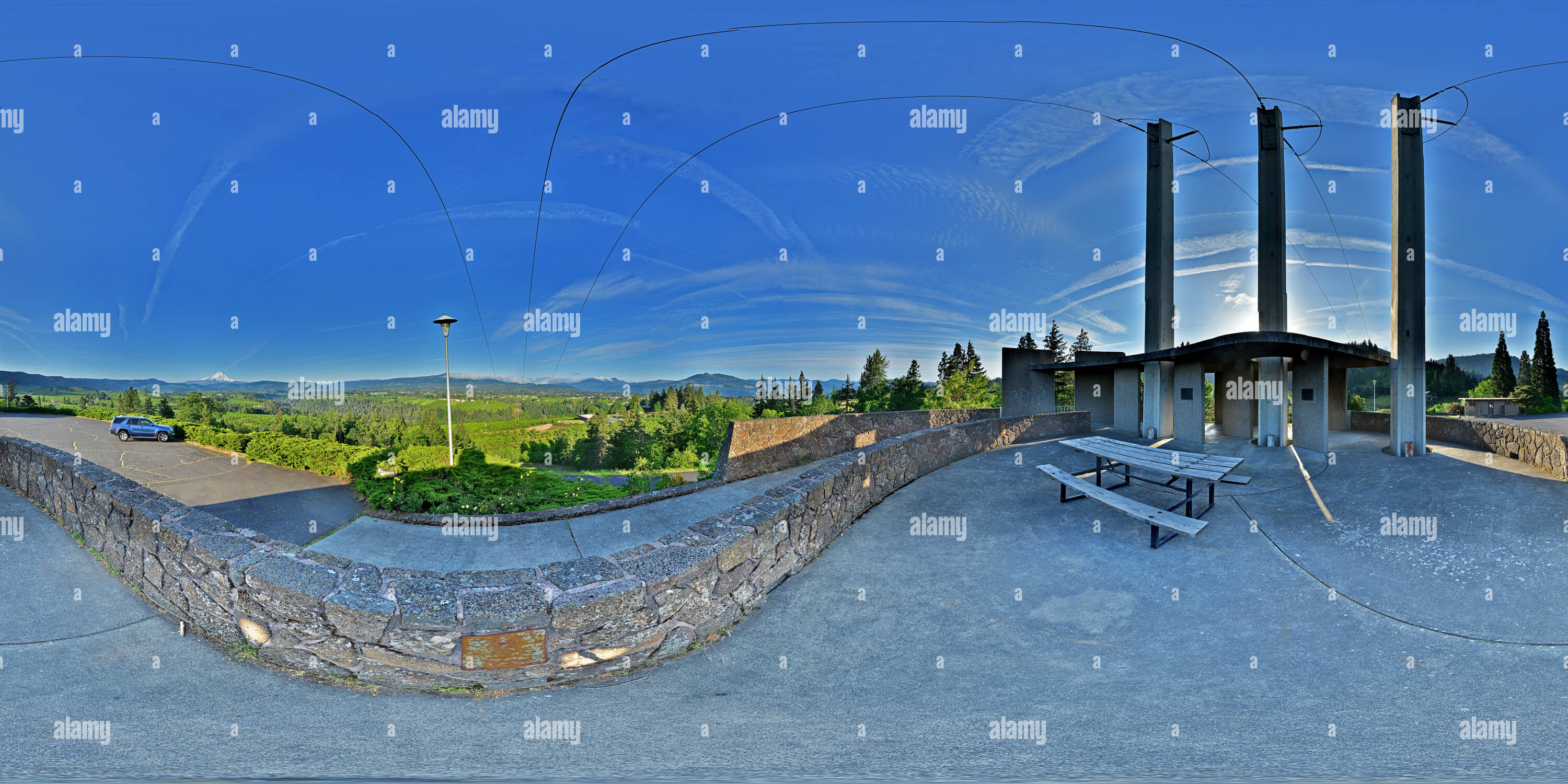 360° view of Panorama Point, Hood River, Oregon - Alamy