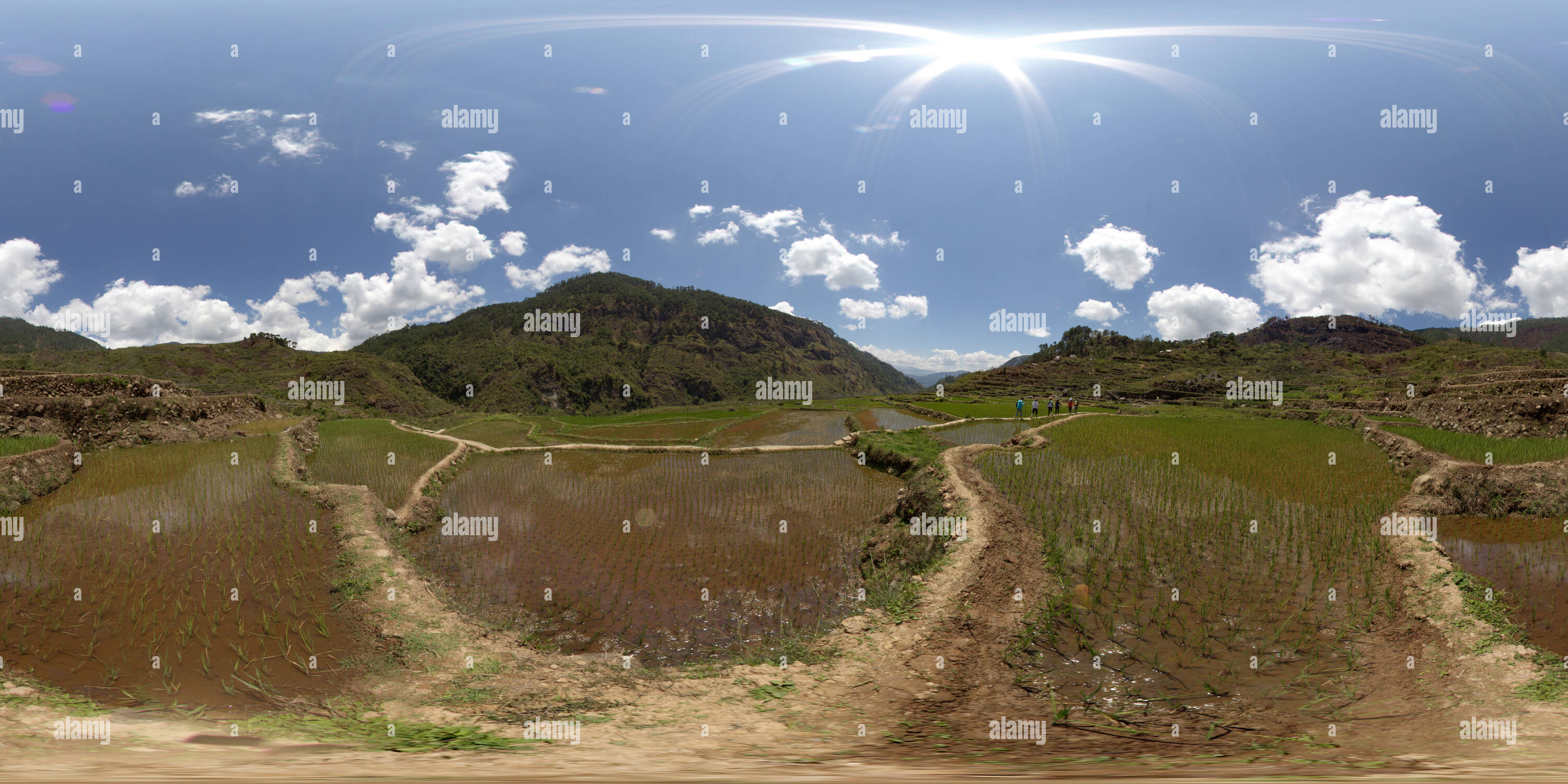 360° view of Sagada Rice Terraces - Alamy