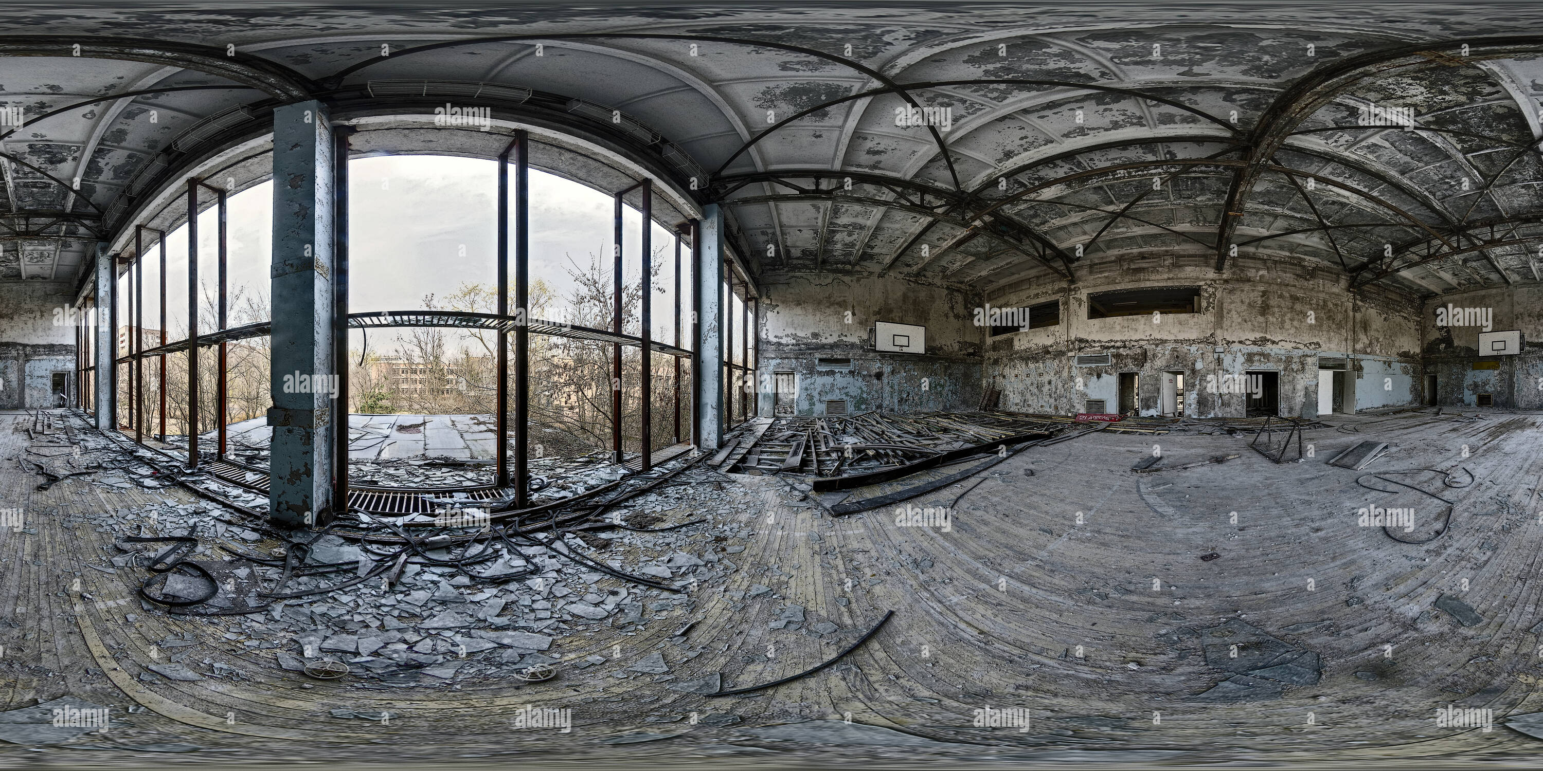 360° view of A sport place without sport - Alamy