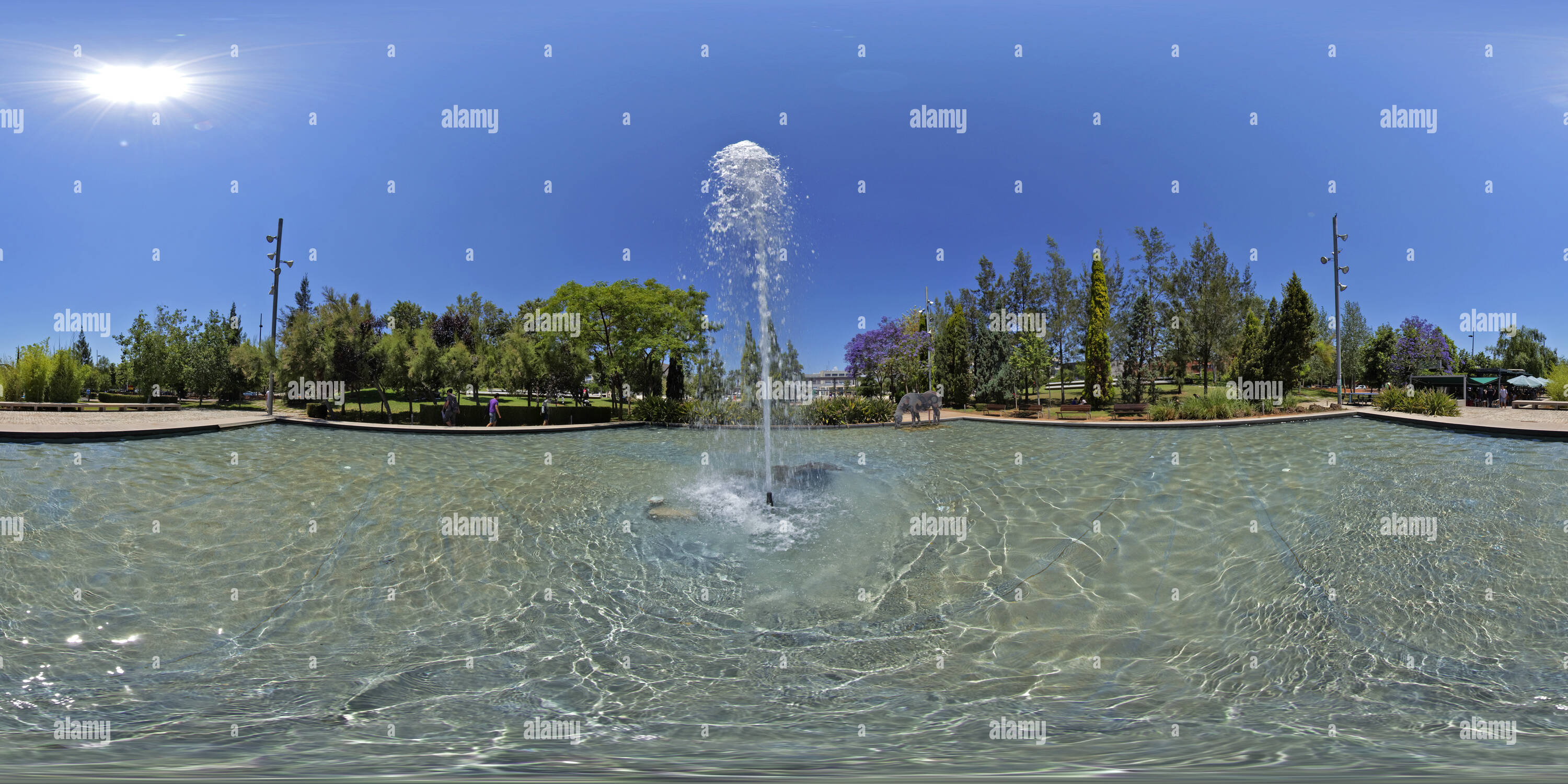 360° view of Jaume I University Garden of the Senses 2 - Alamy