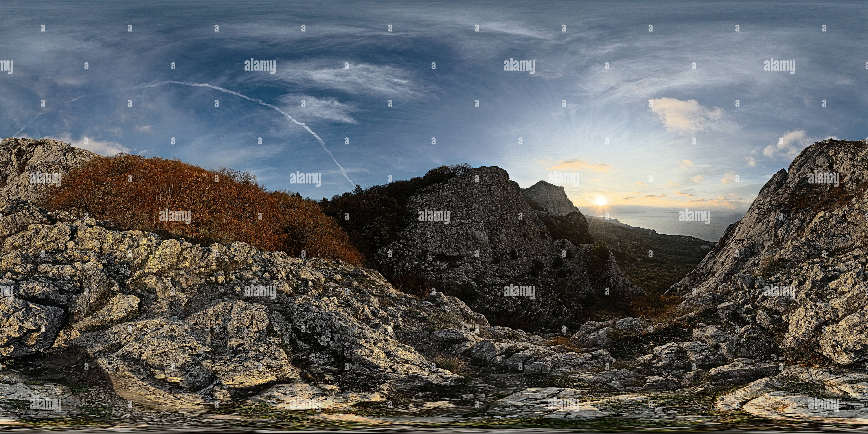 360° view of At the top of the Devil's stairs - Alamy