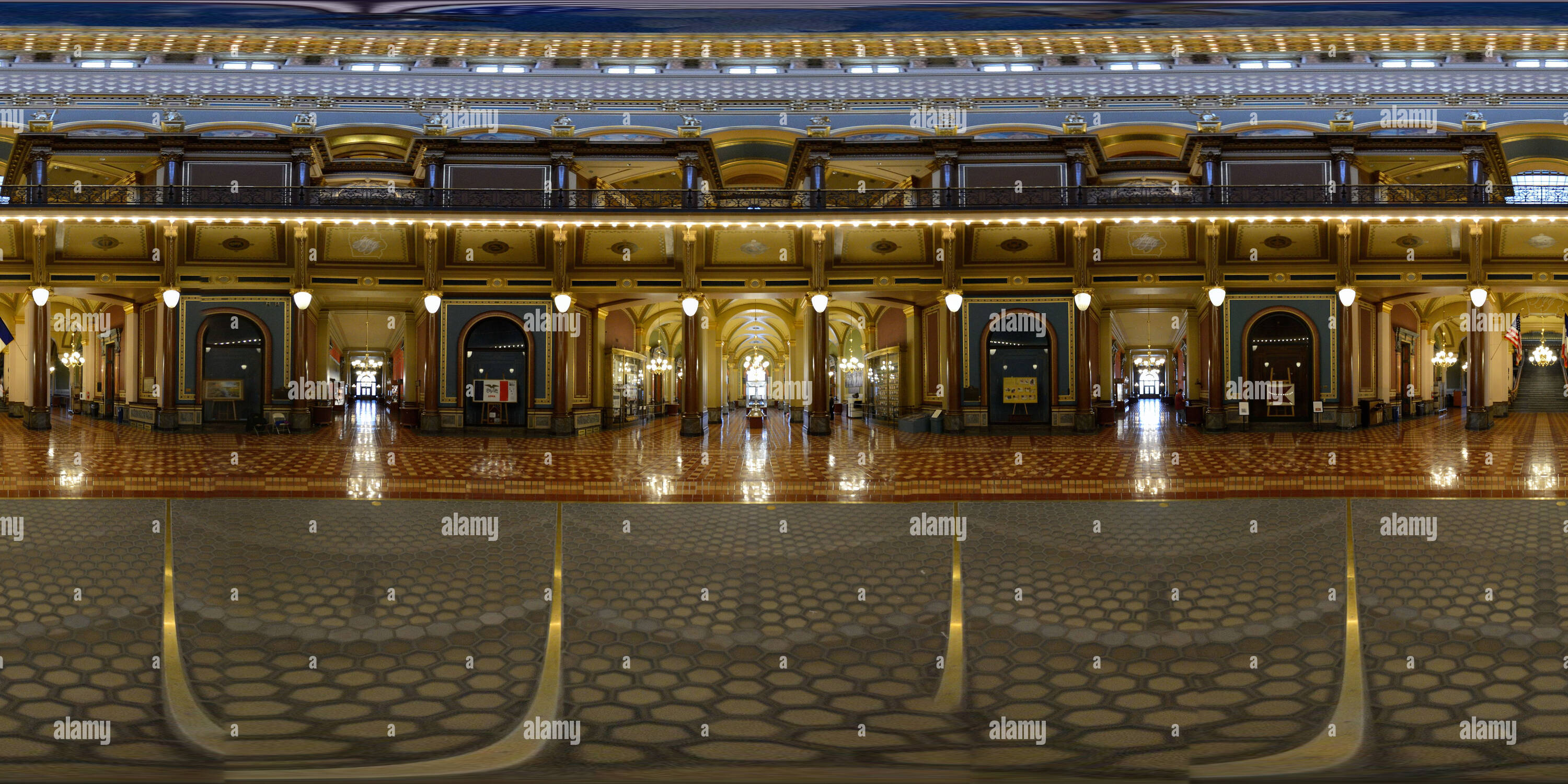 360° view of Iowa State Capitol Rotunda - Alamy