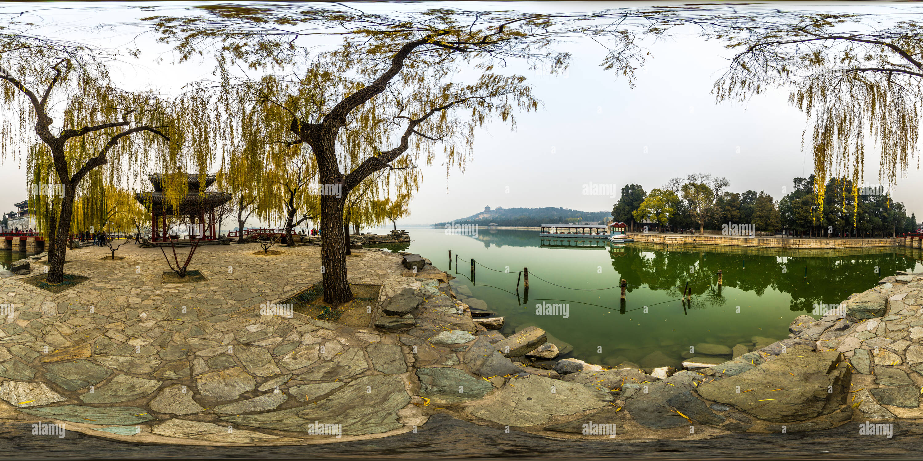360° view of Summer Palace Pavilion Beijing 2 - Alamy