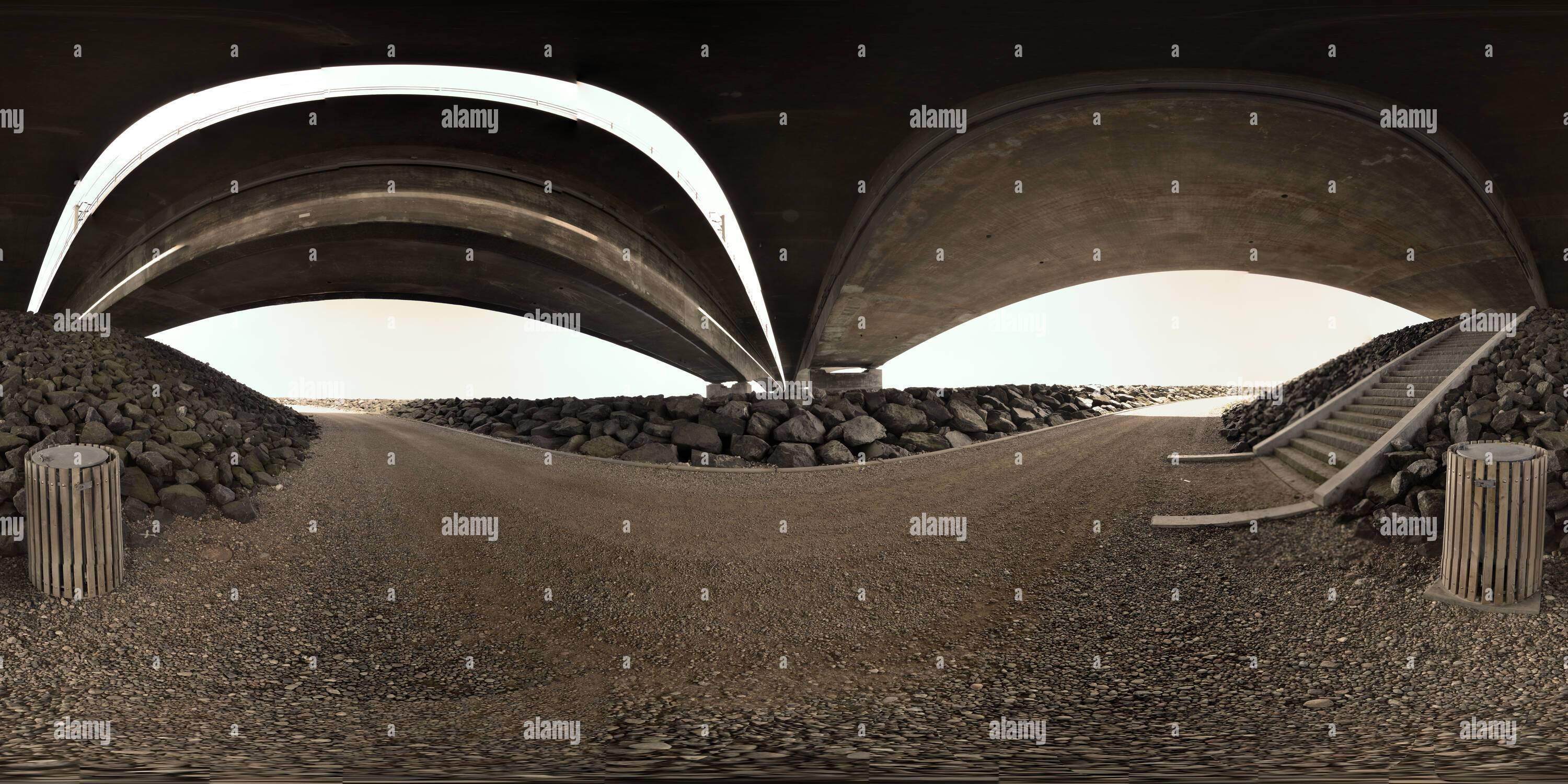 360° view of during Storebaelts bridge - Alamy