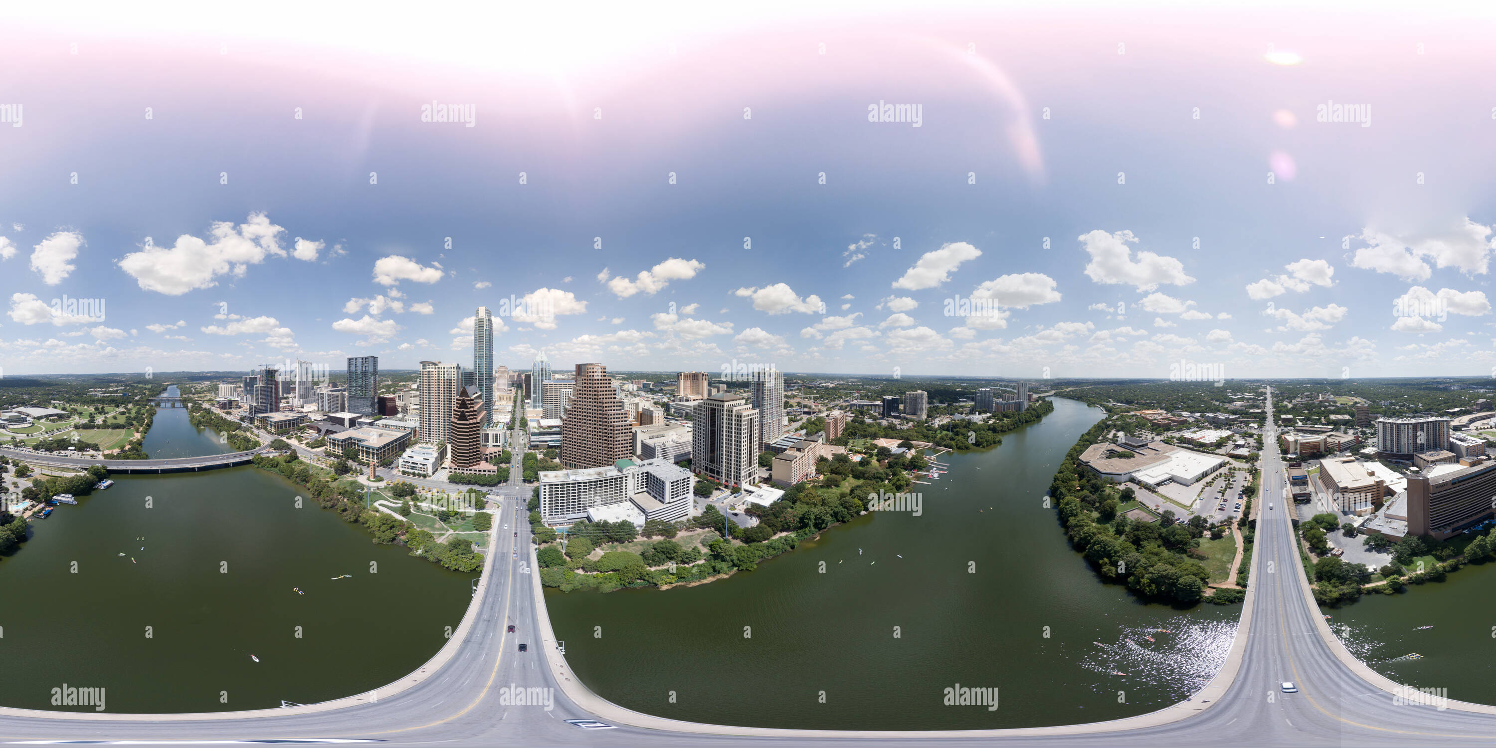 360° view of Austin Texas at Congress And Townlake - Alamy