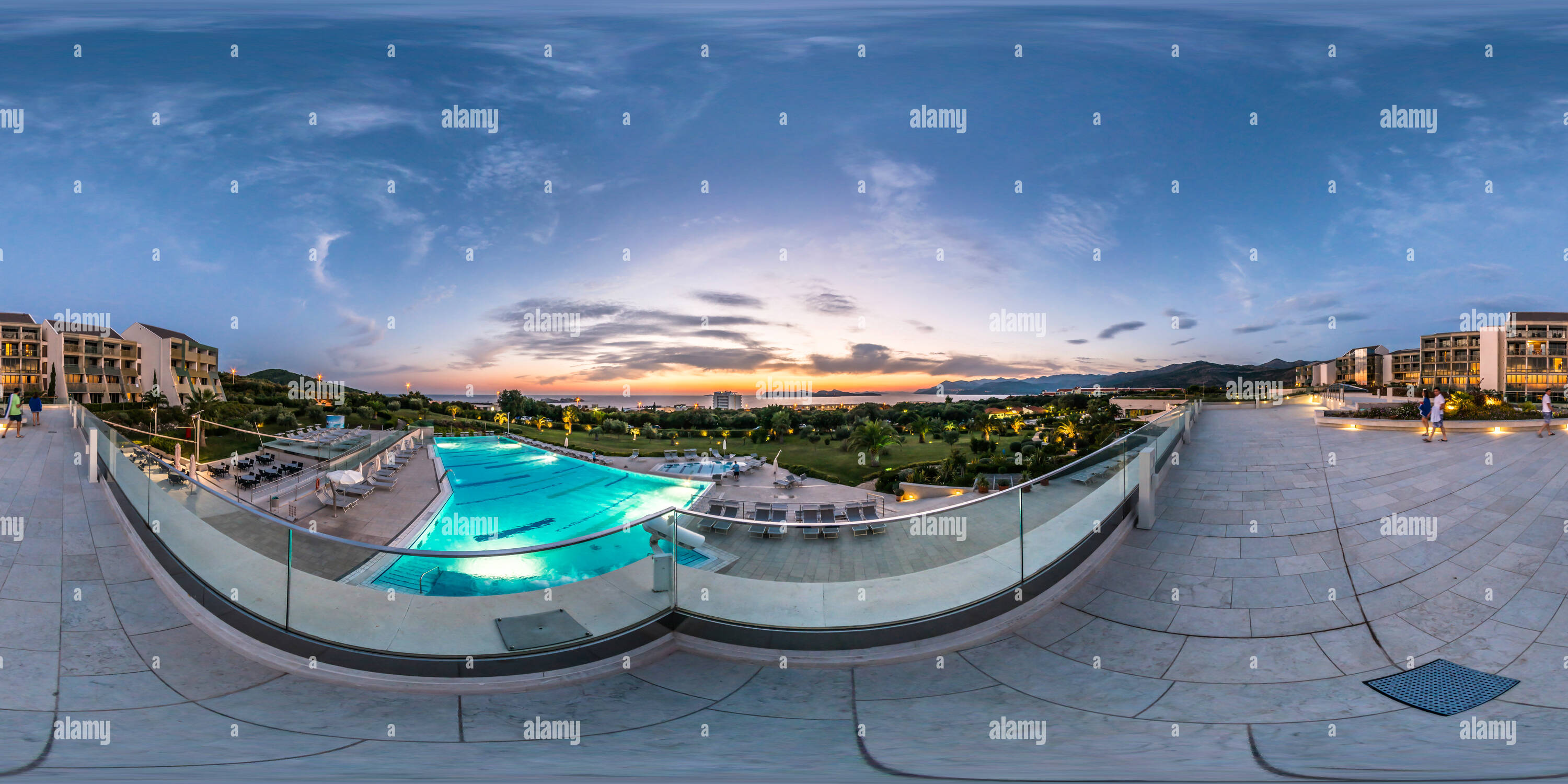 Evening at valamar lacroma resort hi-res stock photography and images ...