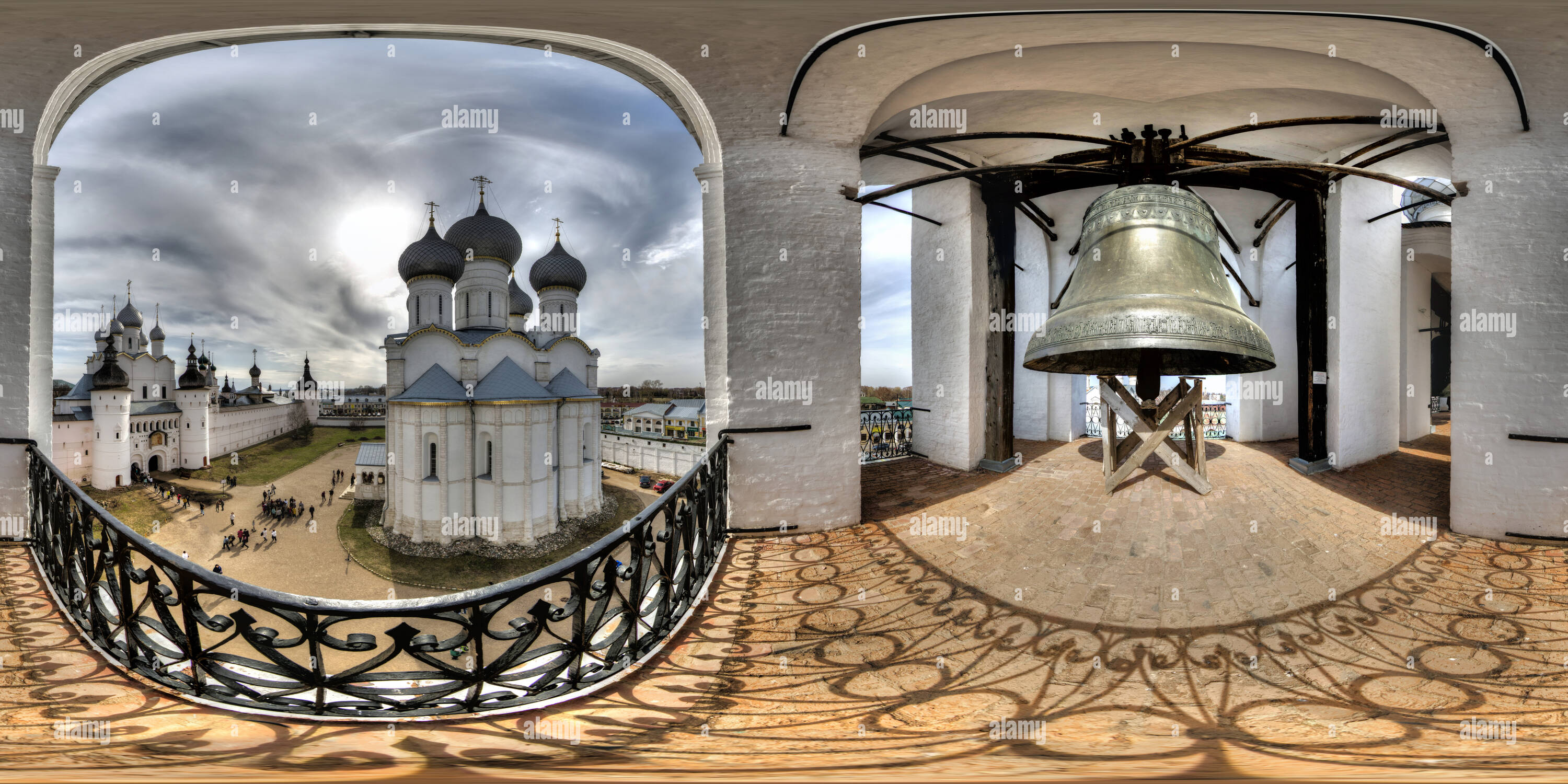 360° view of Bell turret in Rostov Veliky - Alamy