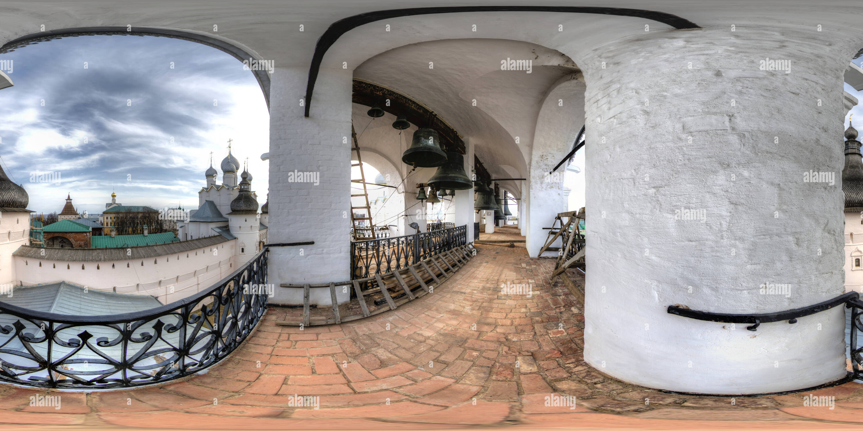 360° view of The bell tower in Rostov Veliky - Alamy