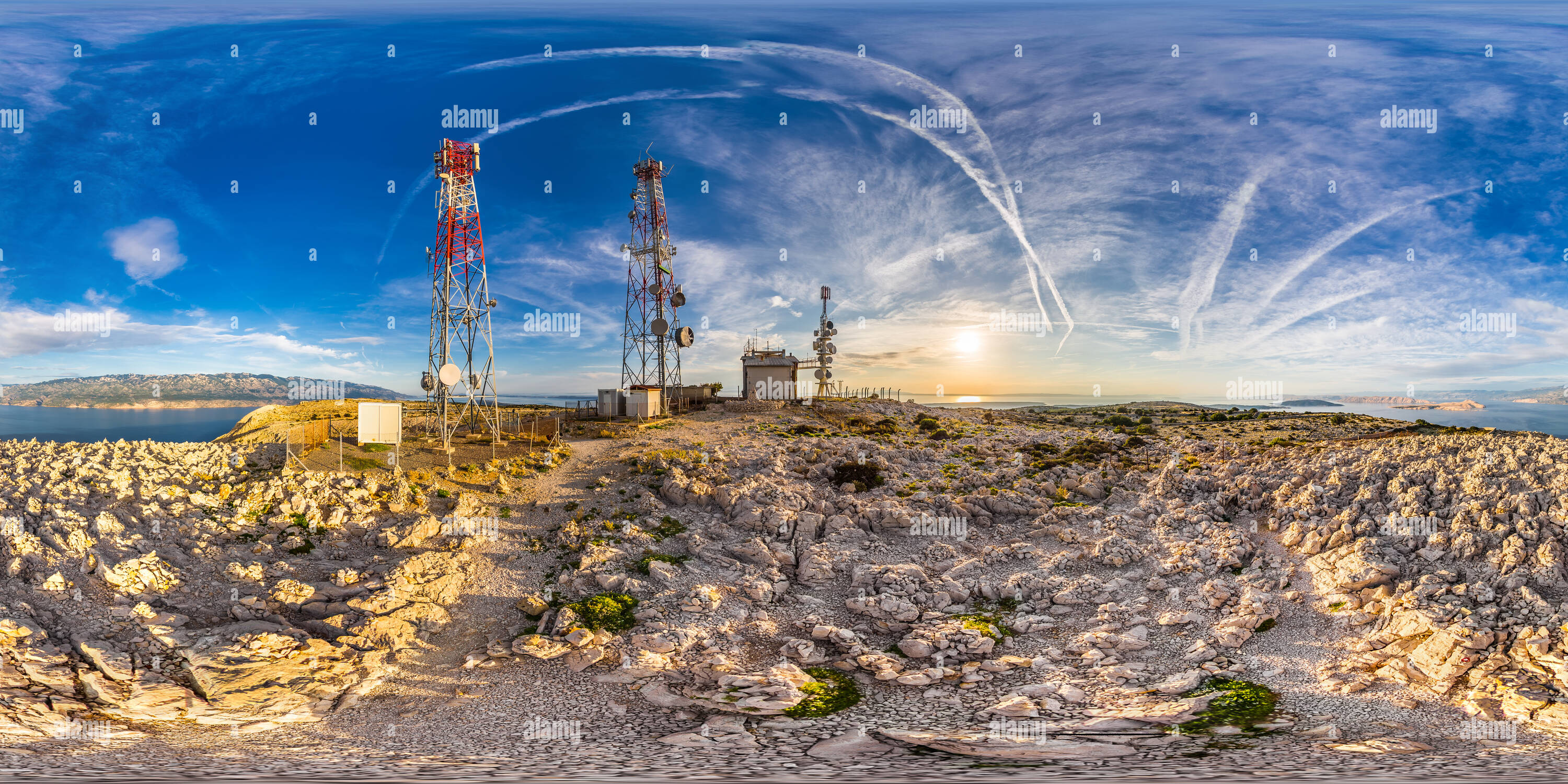 360° view of Rab, Kroatien, Berg Kamenjak - Alamy