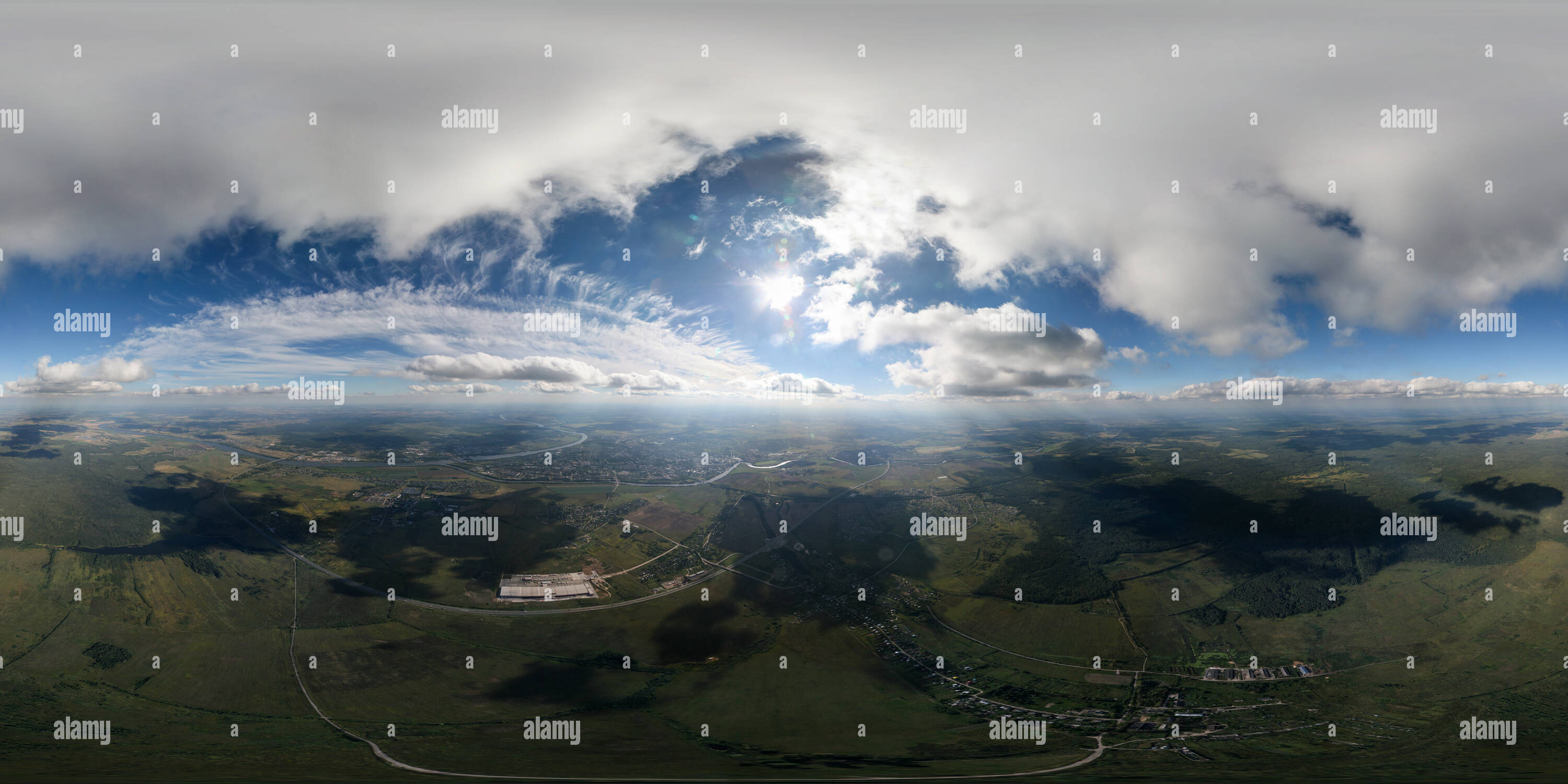 360° view of Near Kolomna in the sky - Alamy