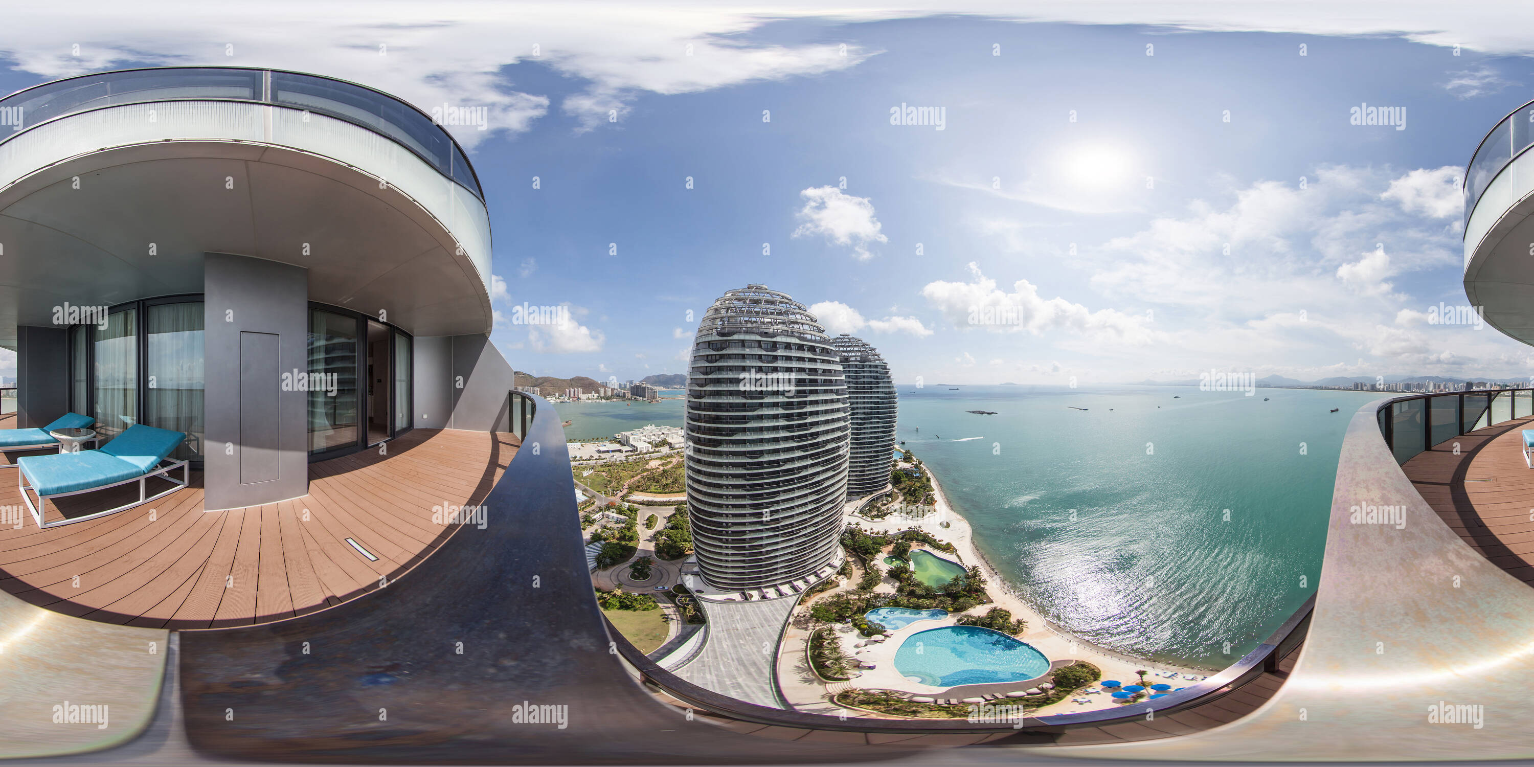 360° view of Phoenix Peninsula Hotels on Hainan Island - Alamy