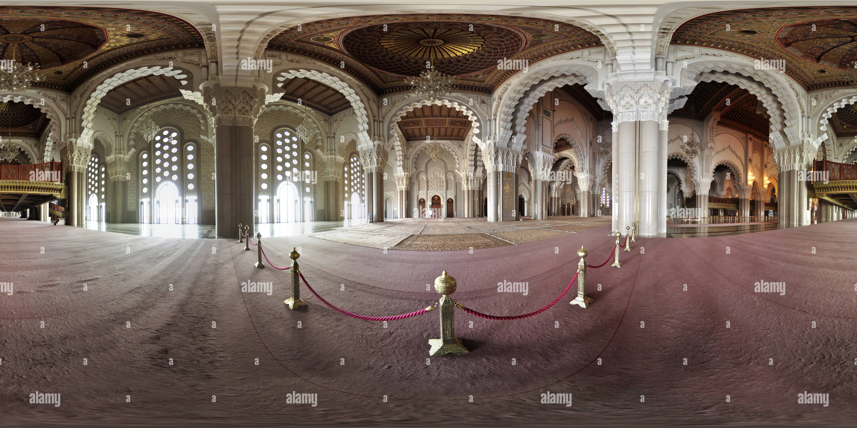 360° view of The Hassan II Mosque Interior overview 6 - Morocco - Alamy
