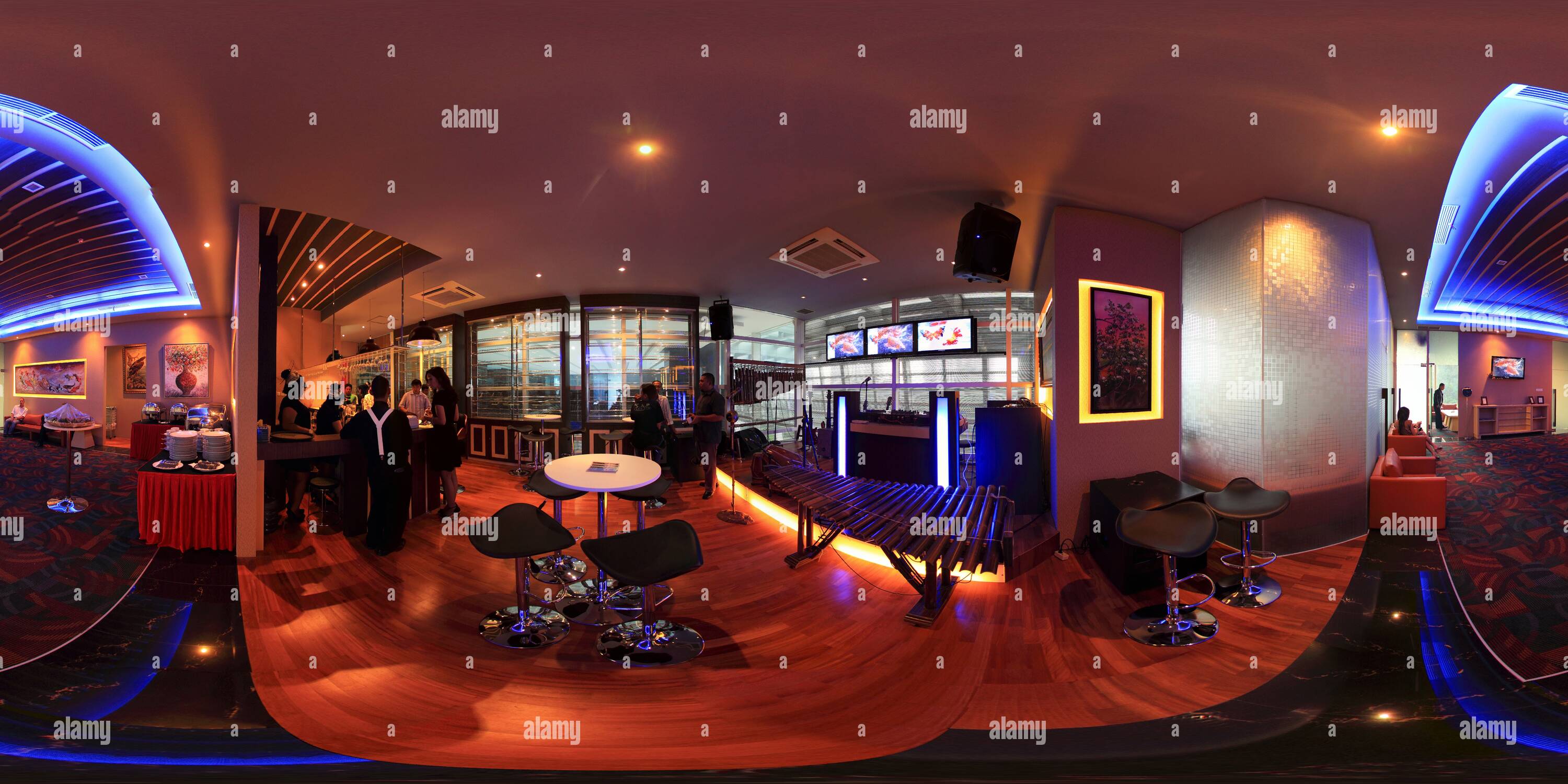 360° view of Perform Stage - Michelin Club - Alamy