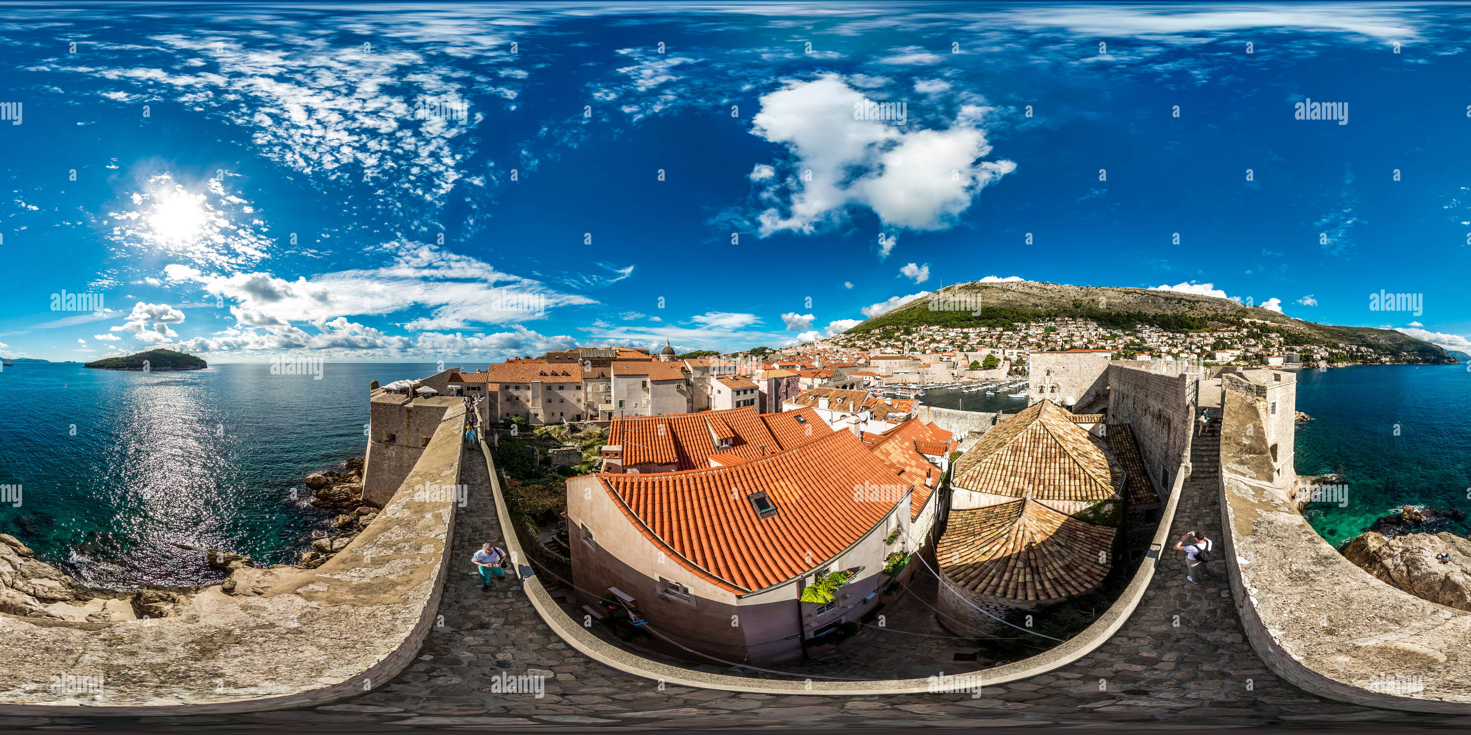 360° view of Dubrovnik City Walls, Dubrovnik, 2015 - Alamy