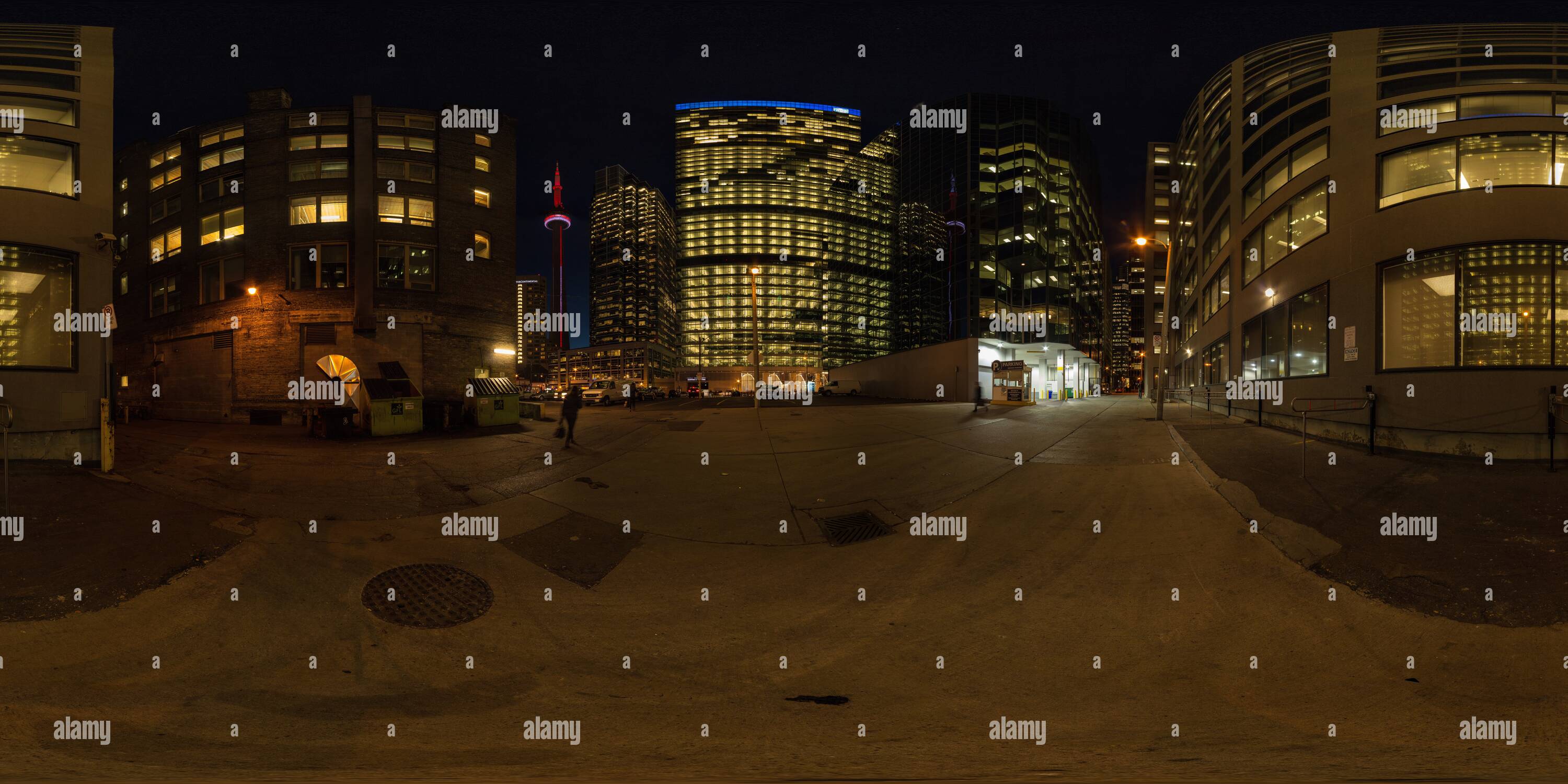 360° view of Back Alley in downtown Toronto - Alamy
