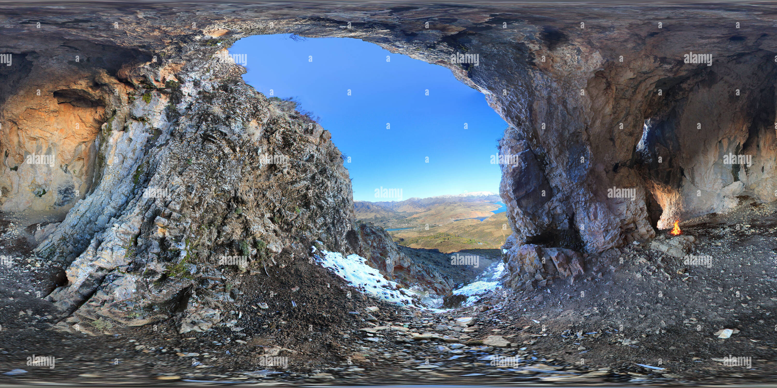 360° view of The view from the cave - Alamy