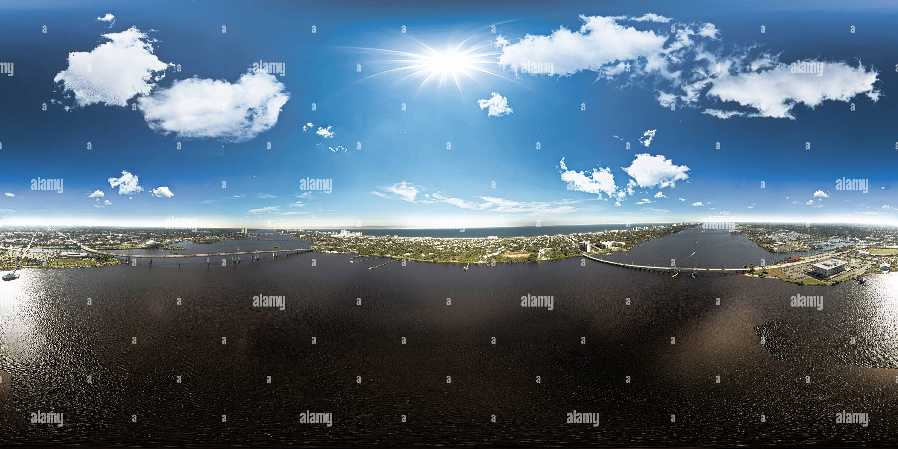 360° view of City Island, Daytona Beach - Alamy