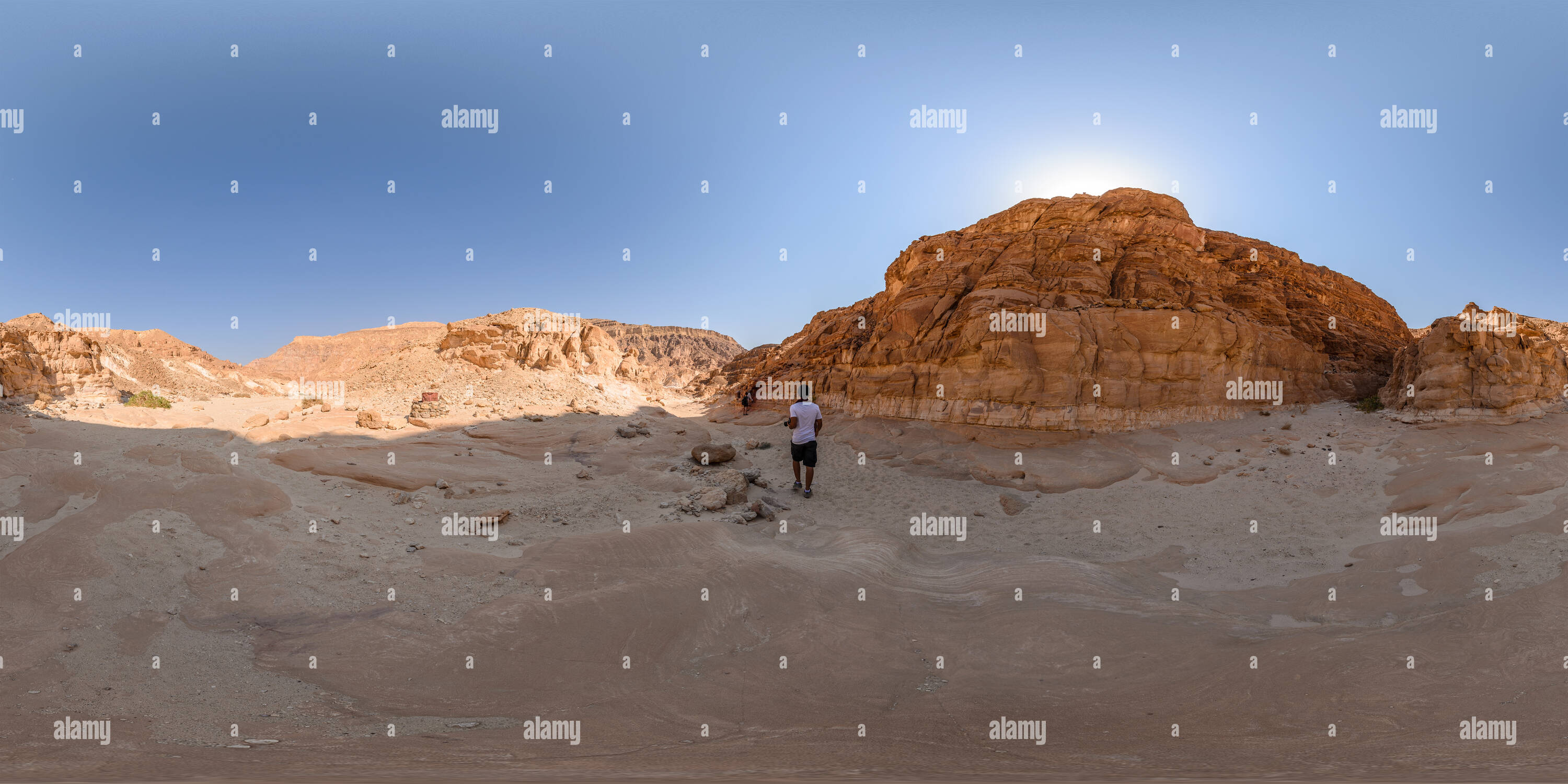 360° view of Walking to the Colored Canyon - south sinai Nuweiba Egypt ...