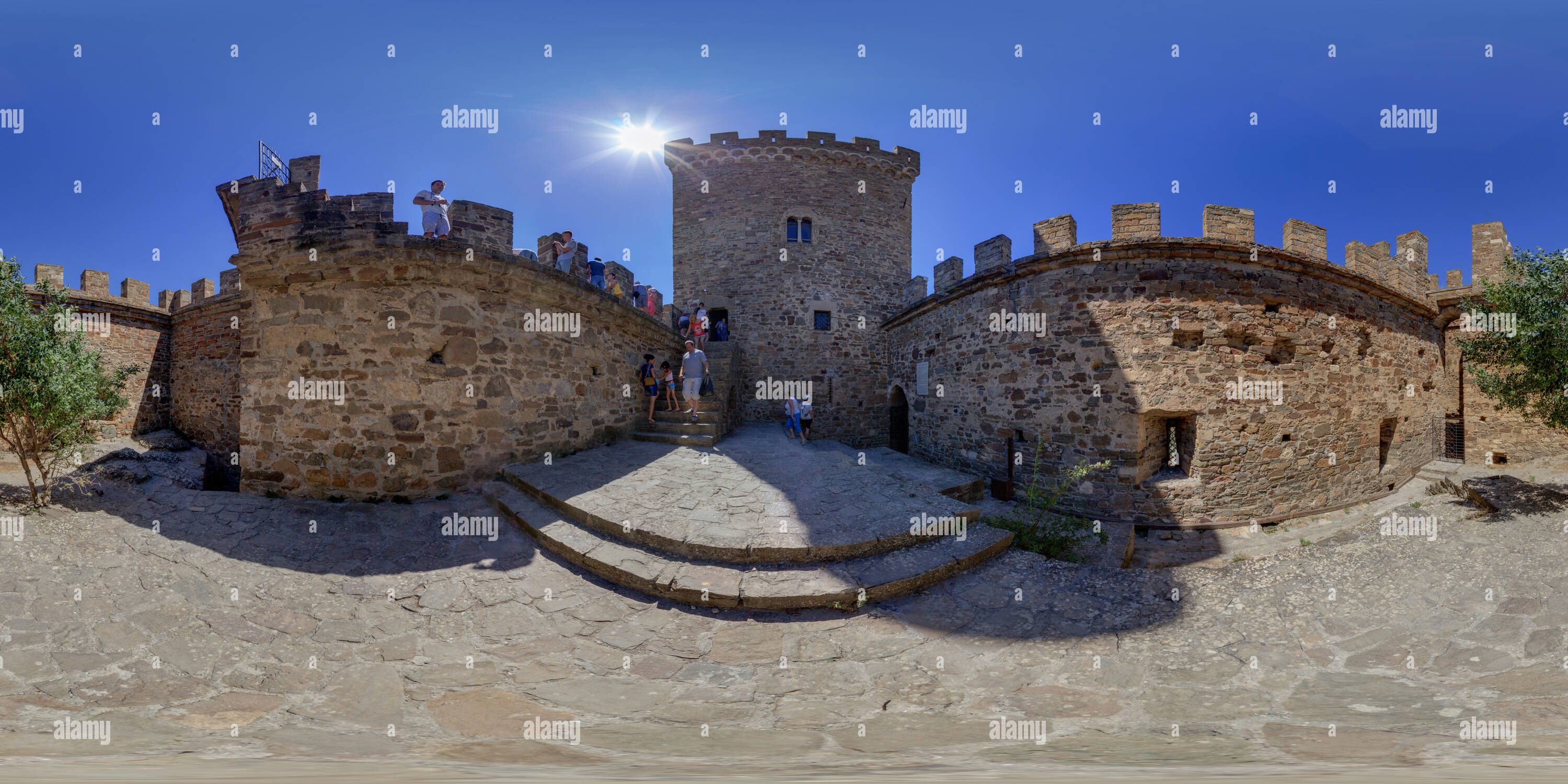 360° view of Genoese Fortress 2 - Alamy