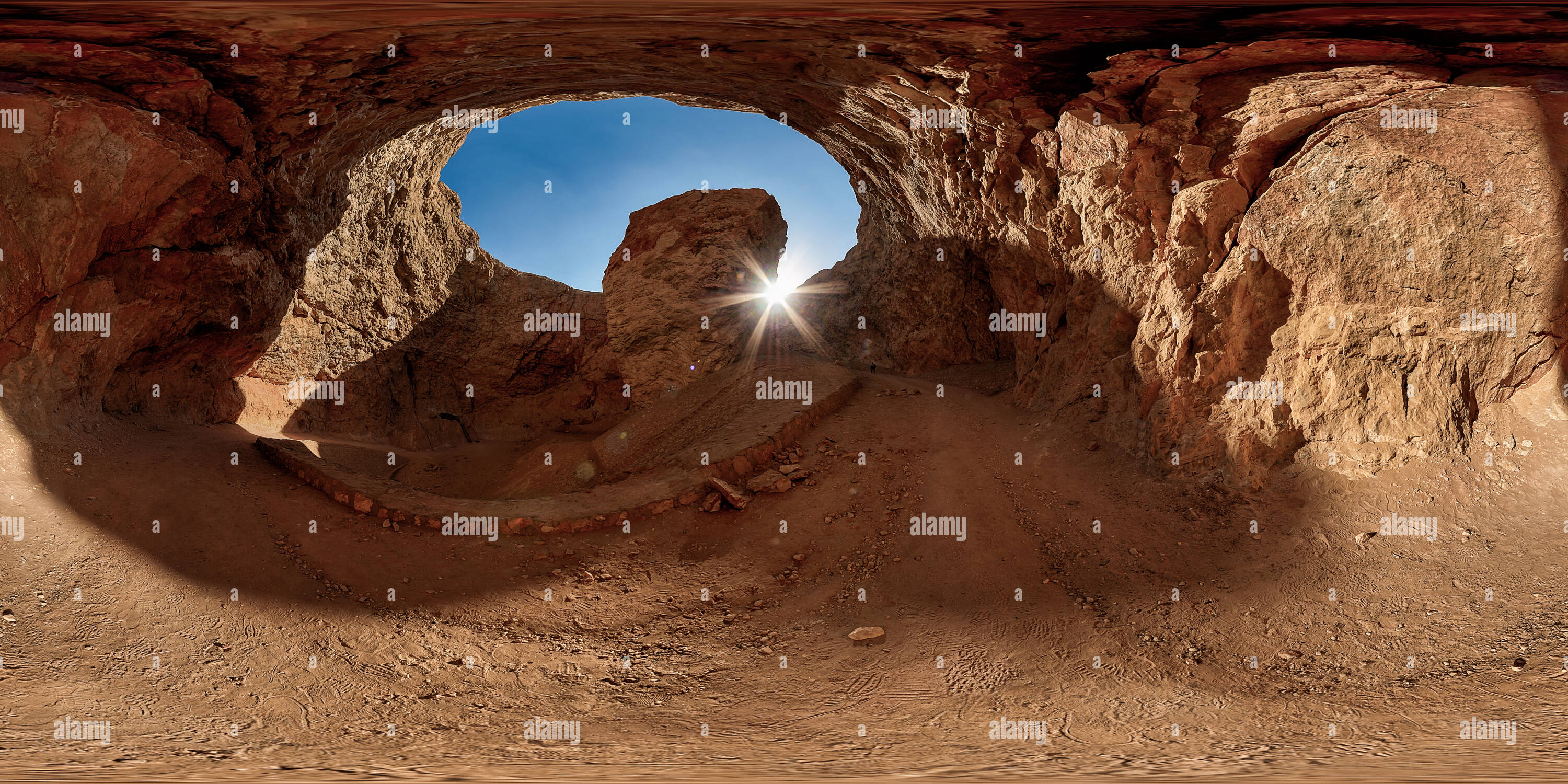 360° view of Sannur Cave Circle Ramp outside - Alamy