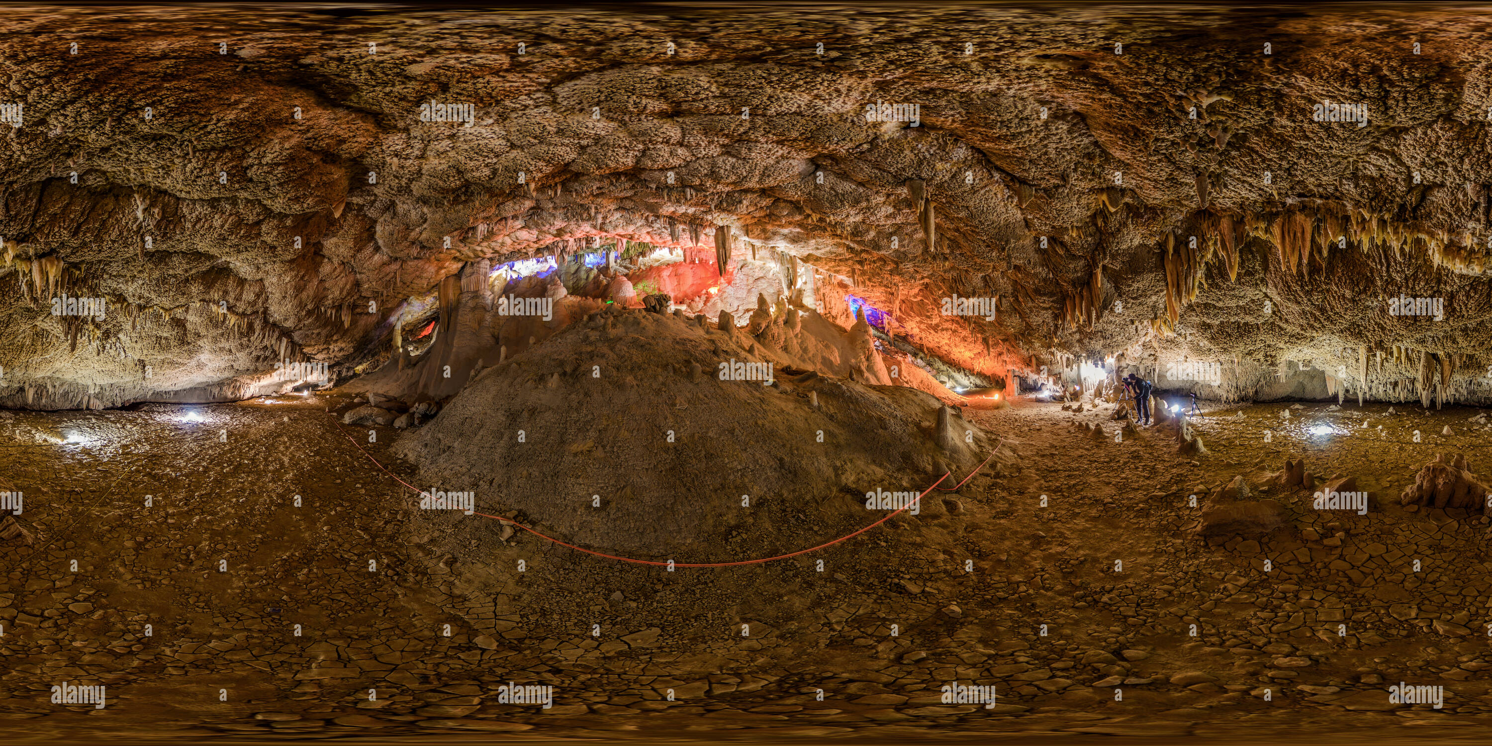 360° view of Sannur Cave - Underground Wonderland - Alamy