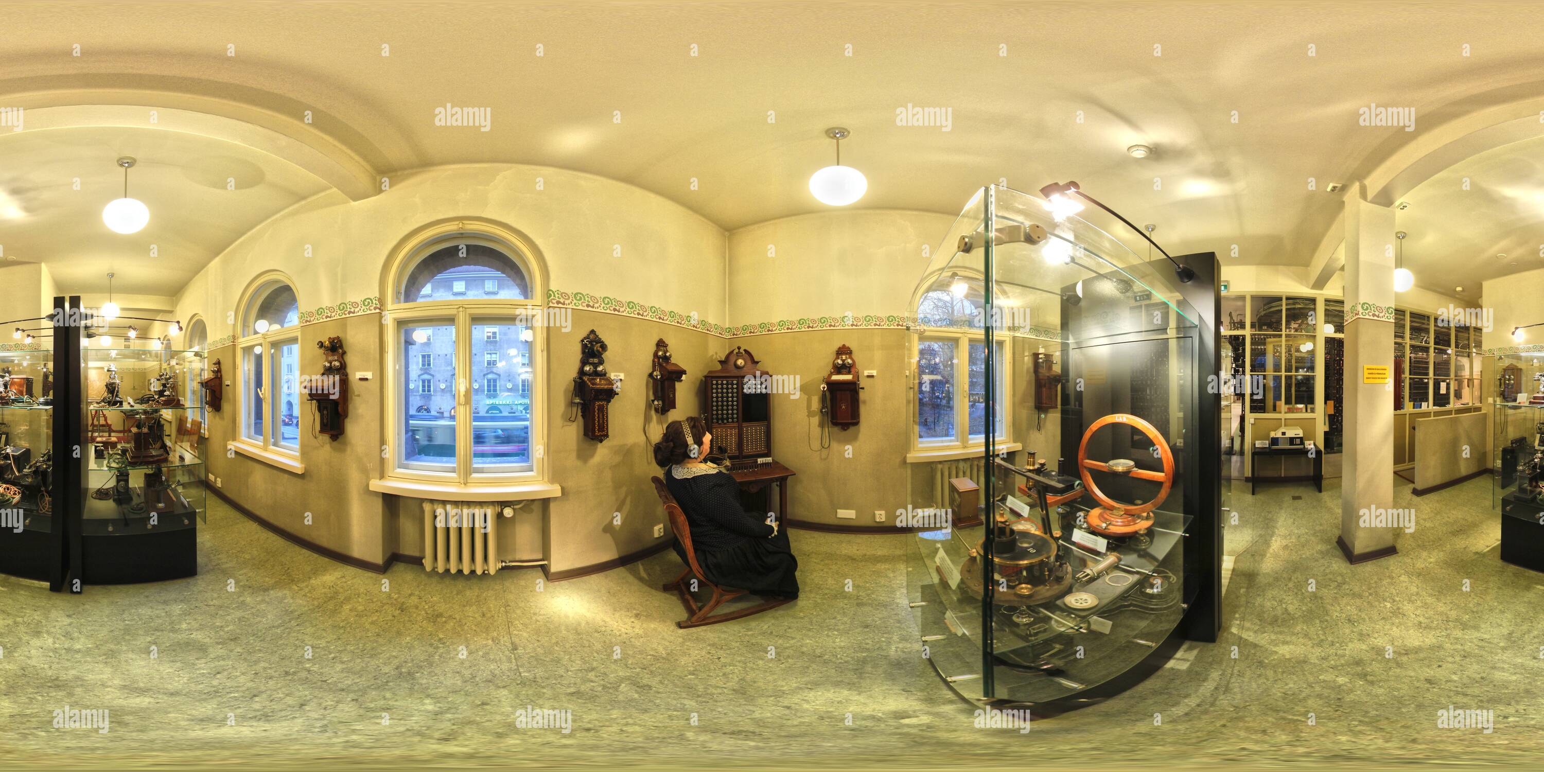 360° view of Telephone Museum Elisa - Alamy