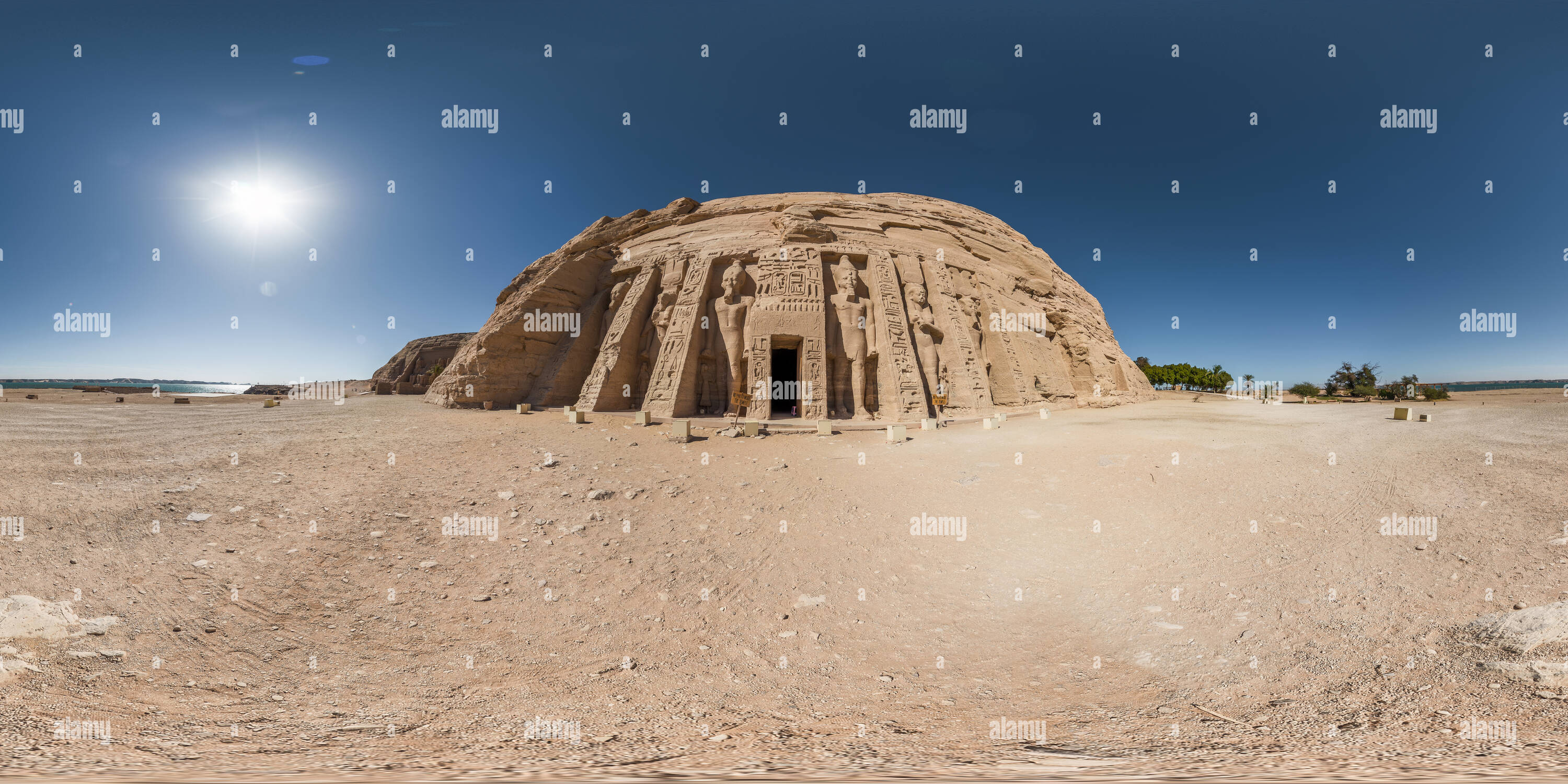 360° view of The Small Temple of Nefertari at Abu Simbel - Alamy
