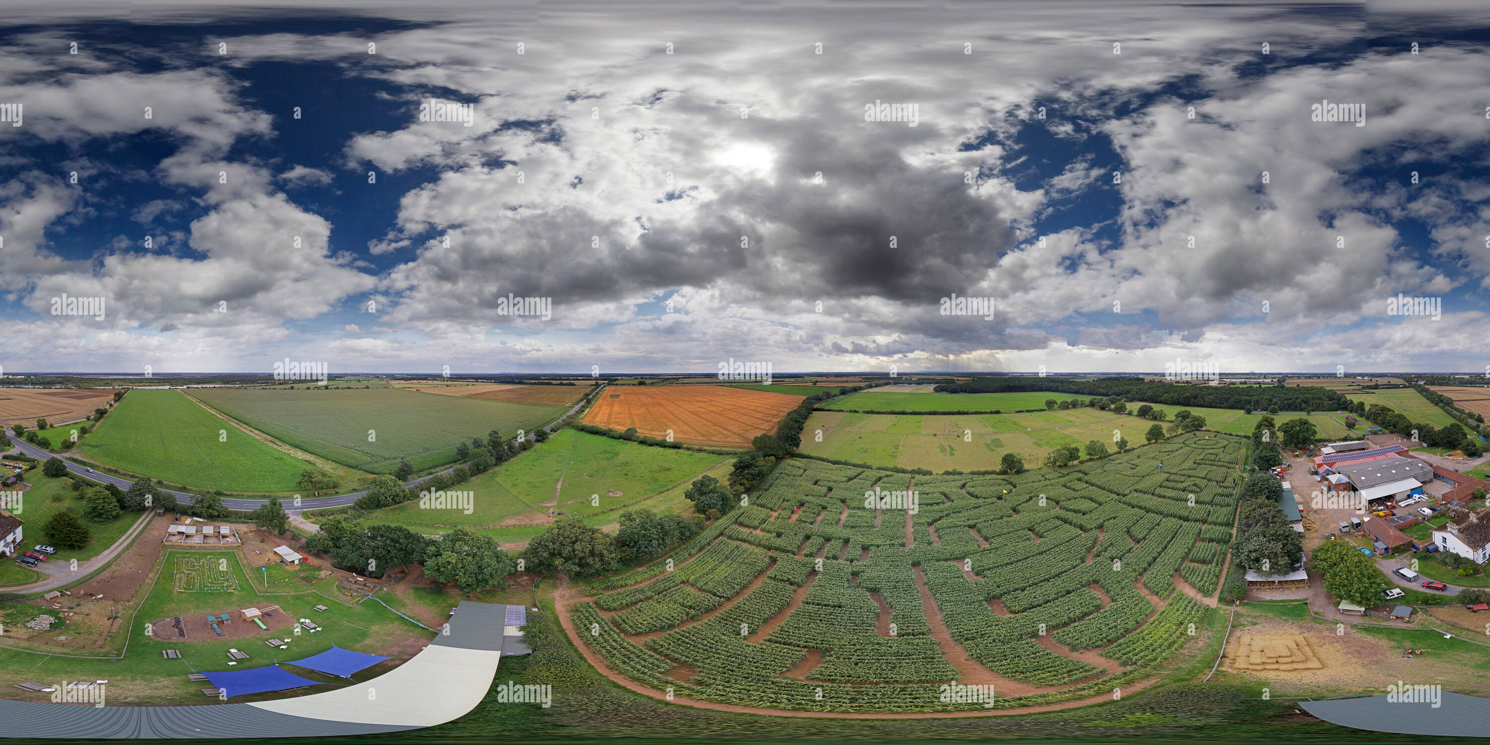 360° view of Boston Park Farm - Alamy