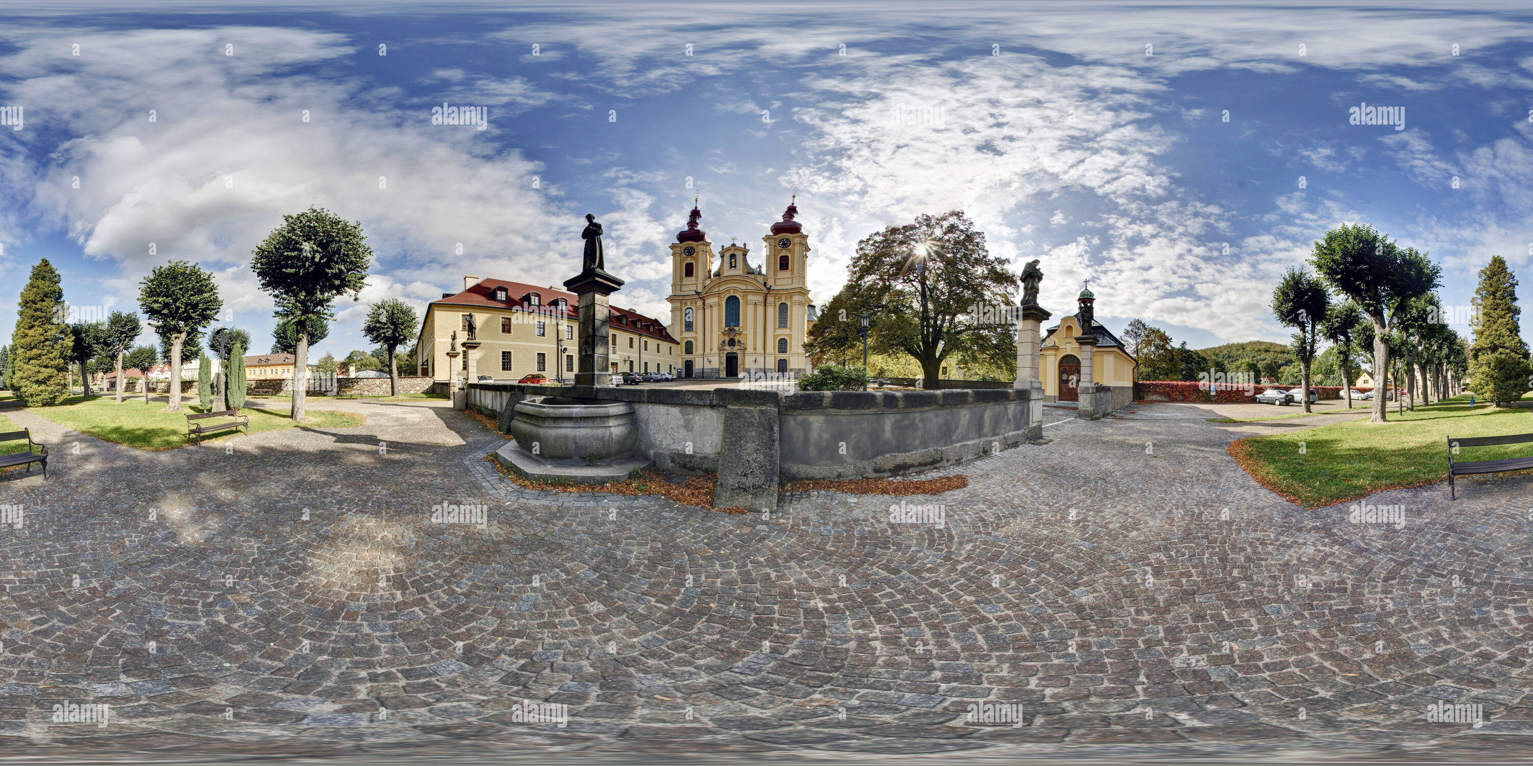 360° view of MCDO Hejnice, monastery and basilica - Alamy