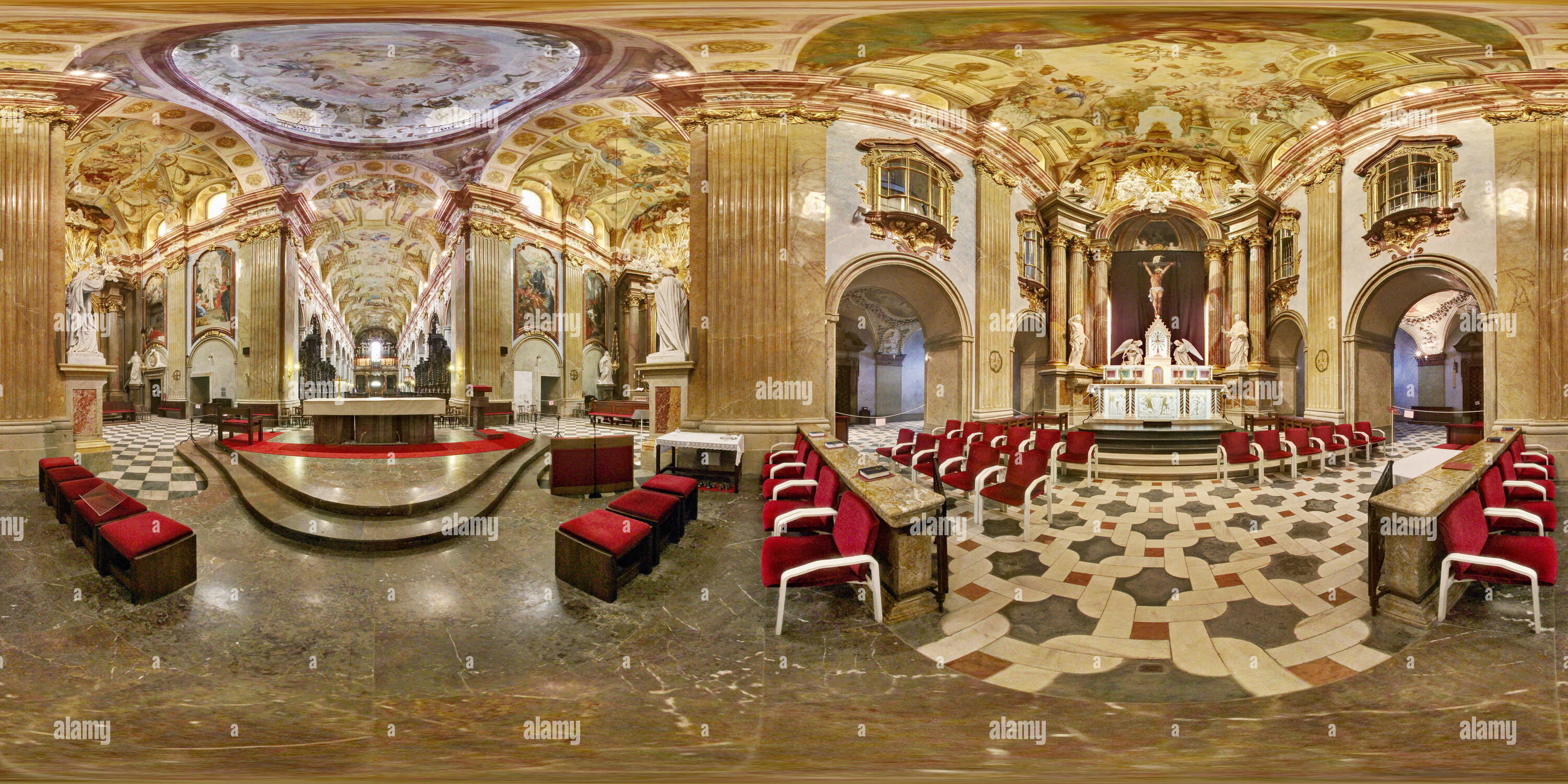 360° view of Velehrad, Basilica, The main altar - Alamy