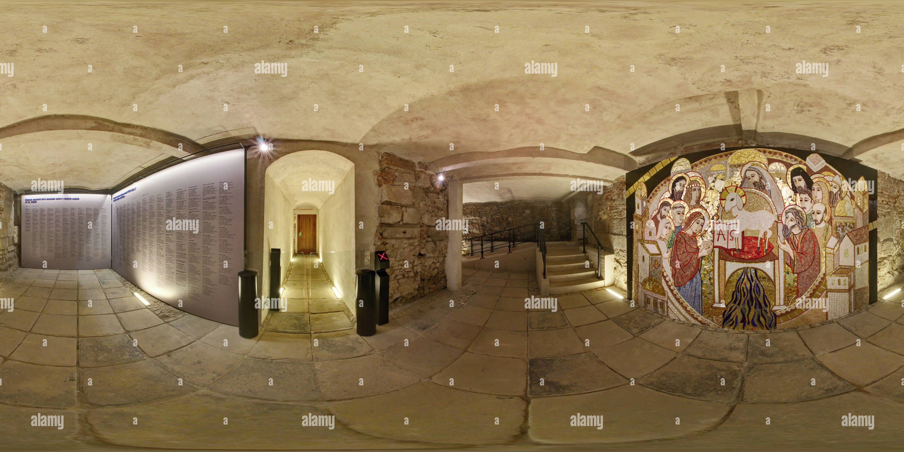 360° view of Velehrad basilica, lapidary, exposure3 - Alamy