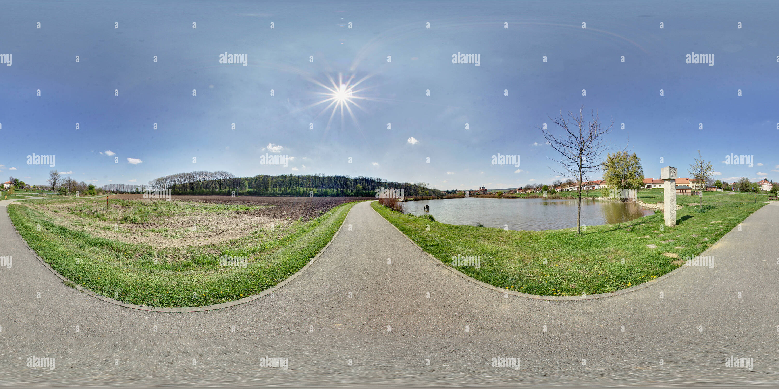 360° view of Modra, Way to Velehrad - Alamy