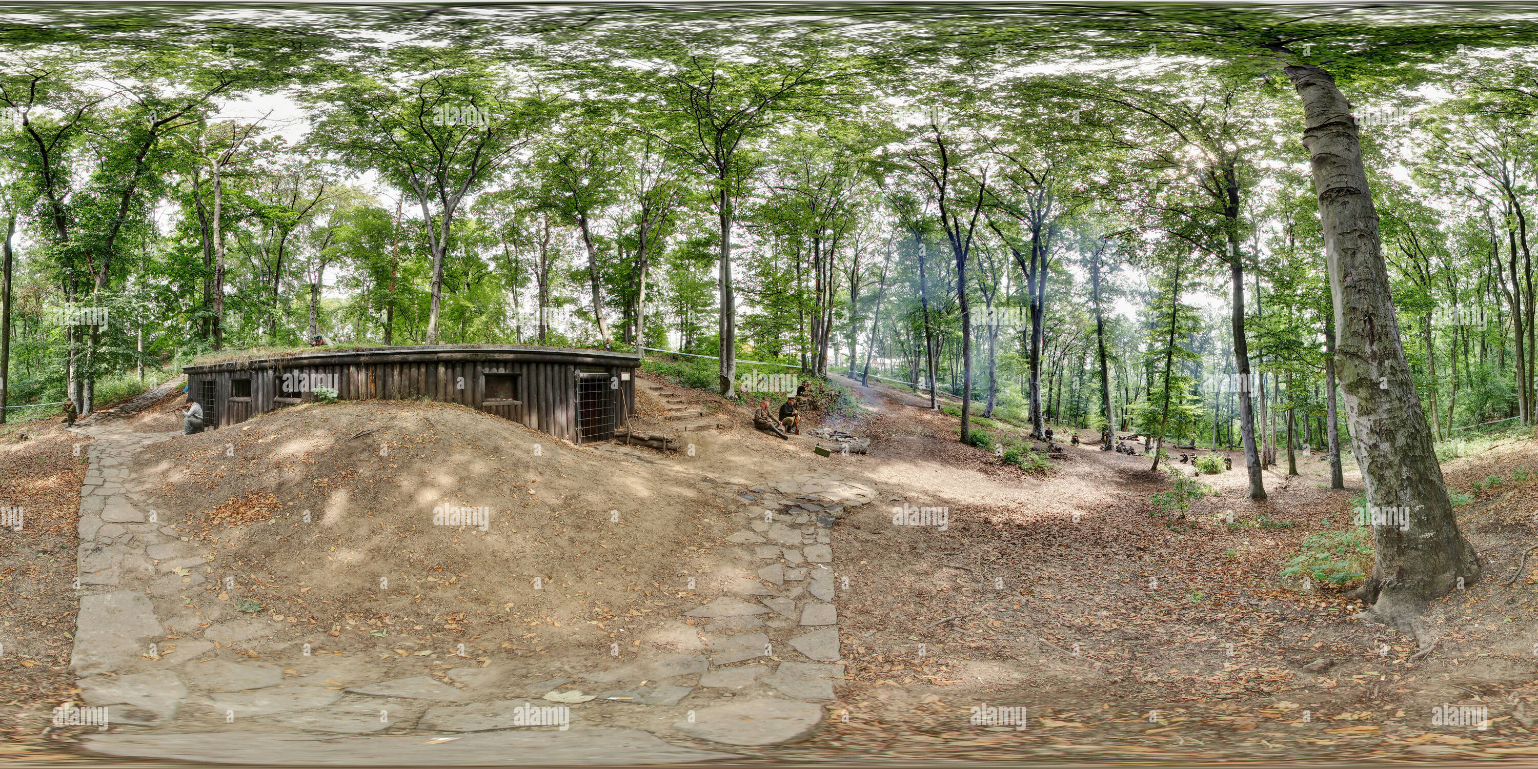360° view of Uhrovec, Jankuv Vrsek, guerrilla bunker, exterier - Alamy