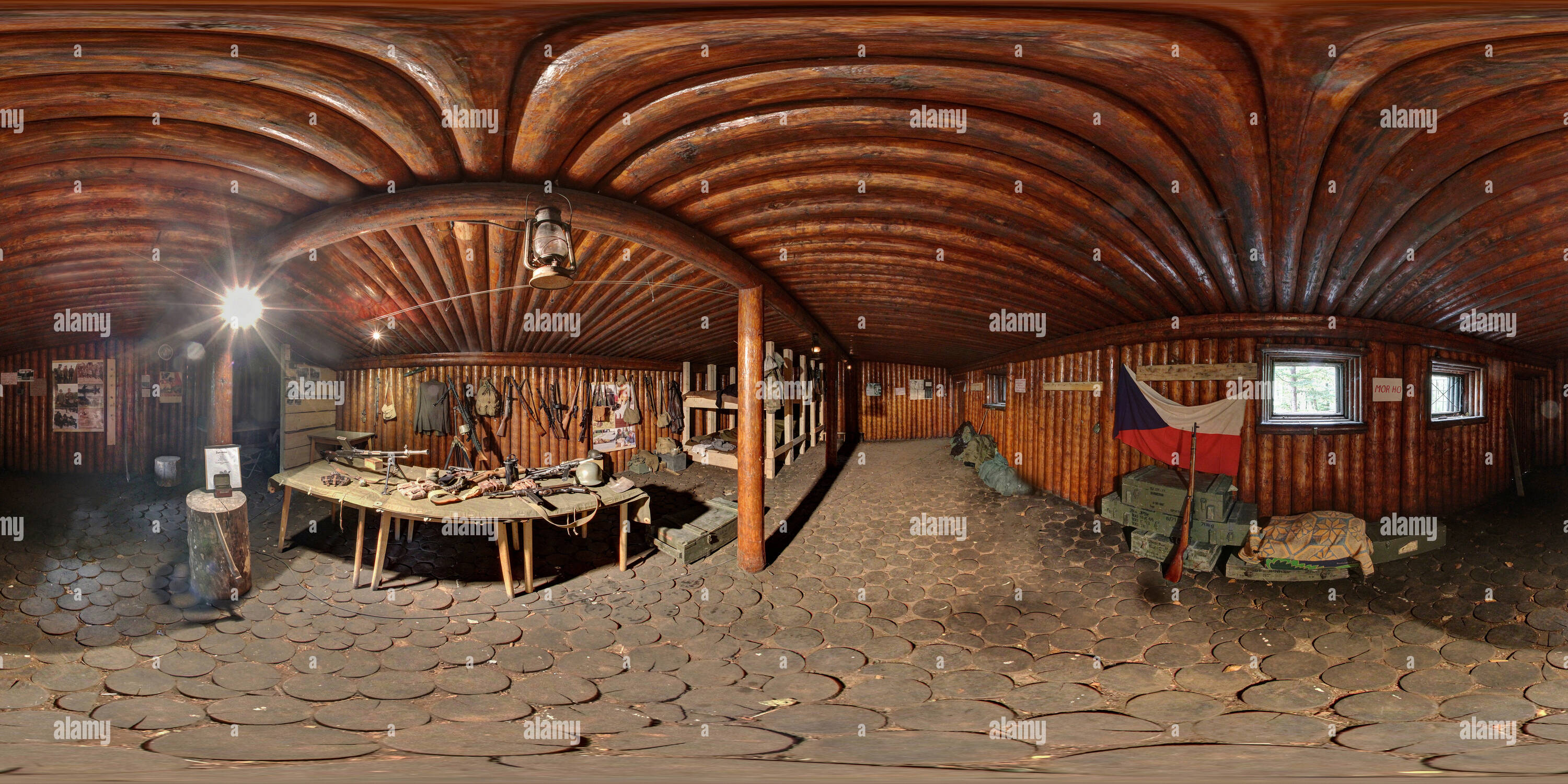 360° view of Uhrovec, Jankuv Vrsek, guerrilla bunker, interior - Alamy