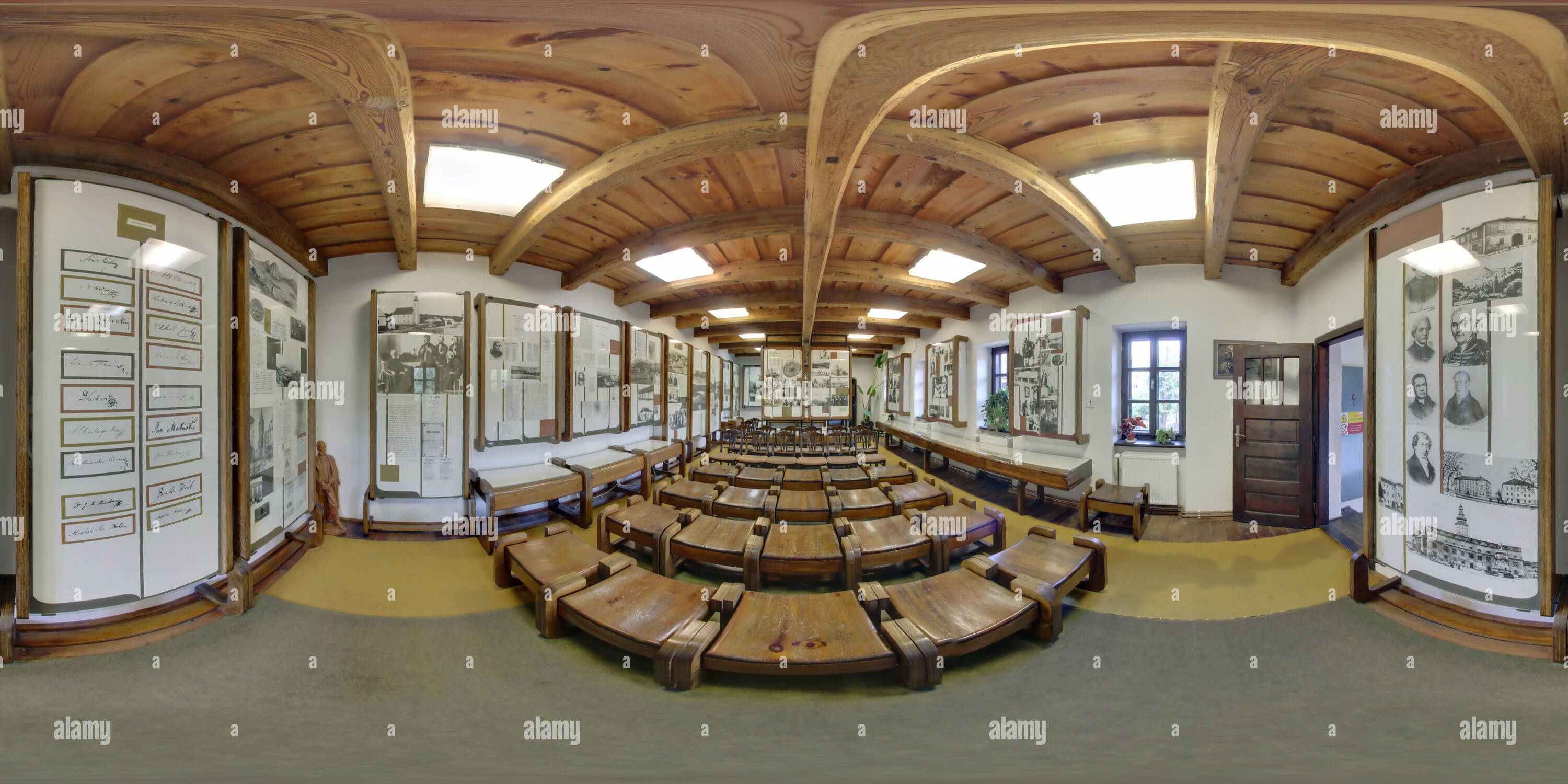 360° view of Uhrovec, Birthplace Stur and Dubcek, exposure2 - Alamy