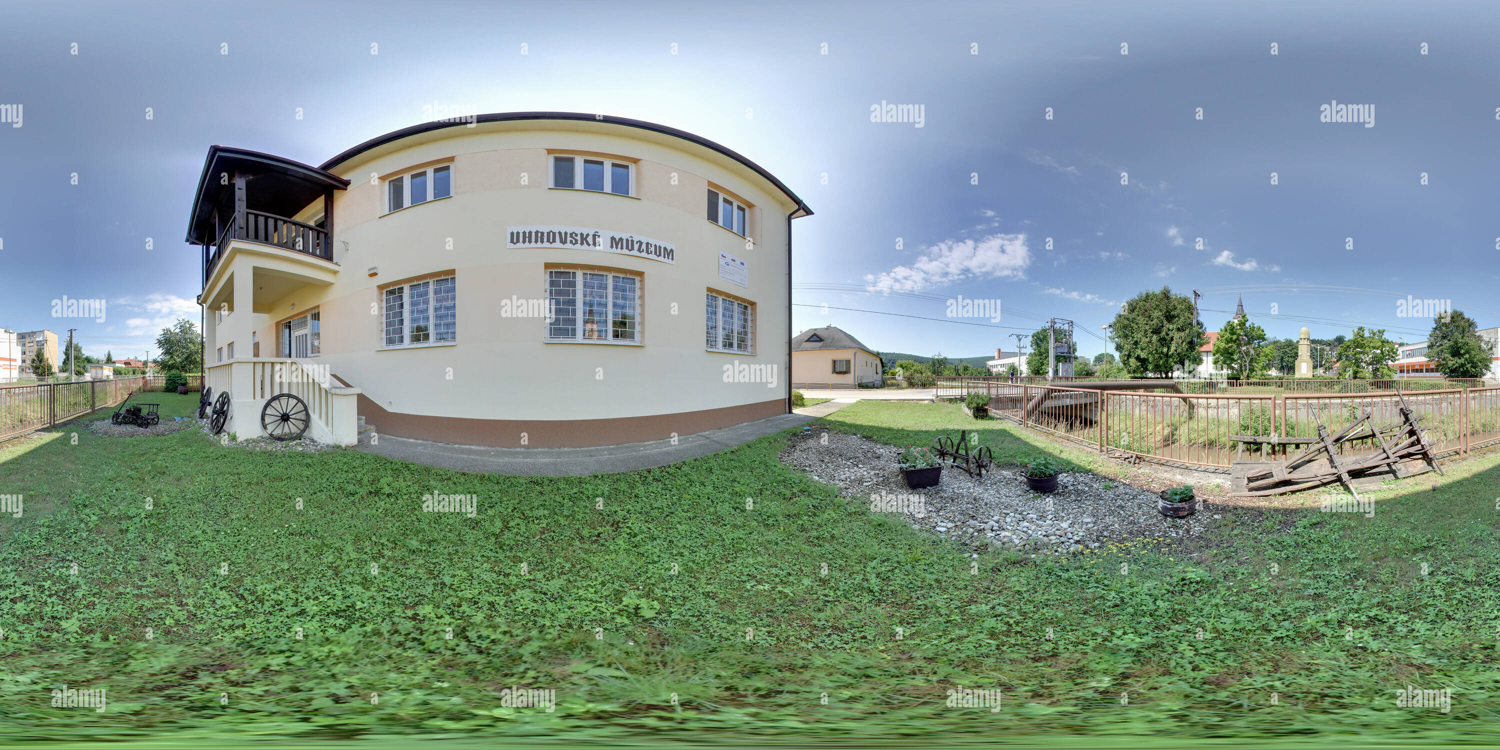 360° view of Uhrovec, Uhrovske muzeum - Alamy