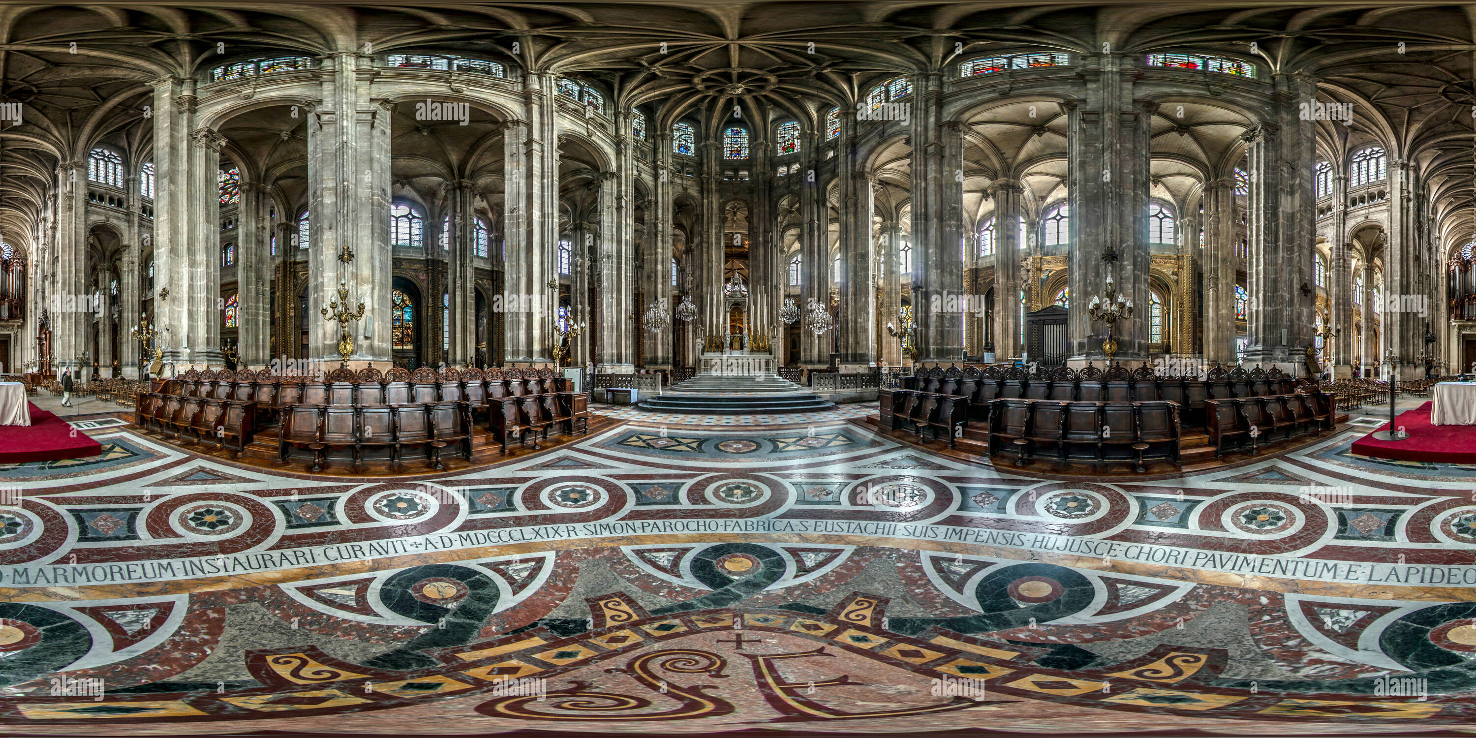 360° view of Église Saint-Eustache, Paris, 2014 - Alamy