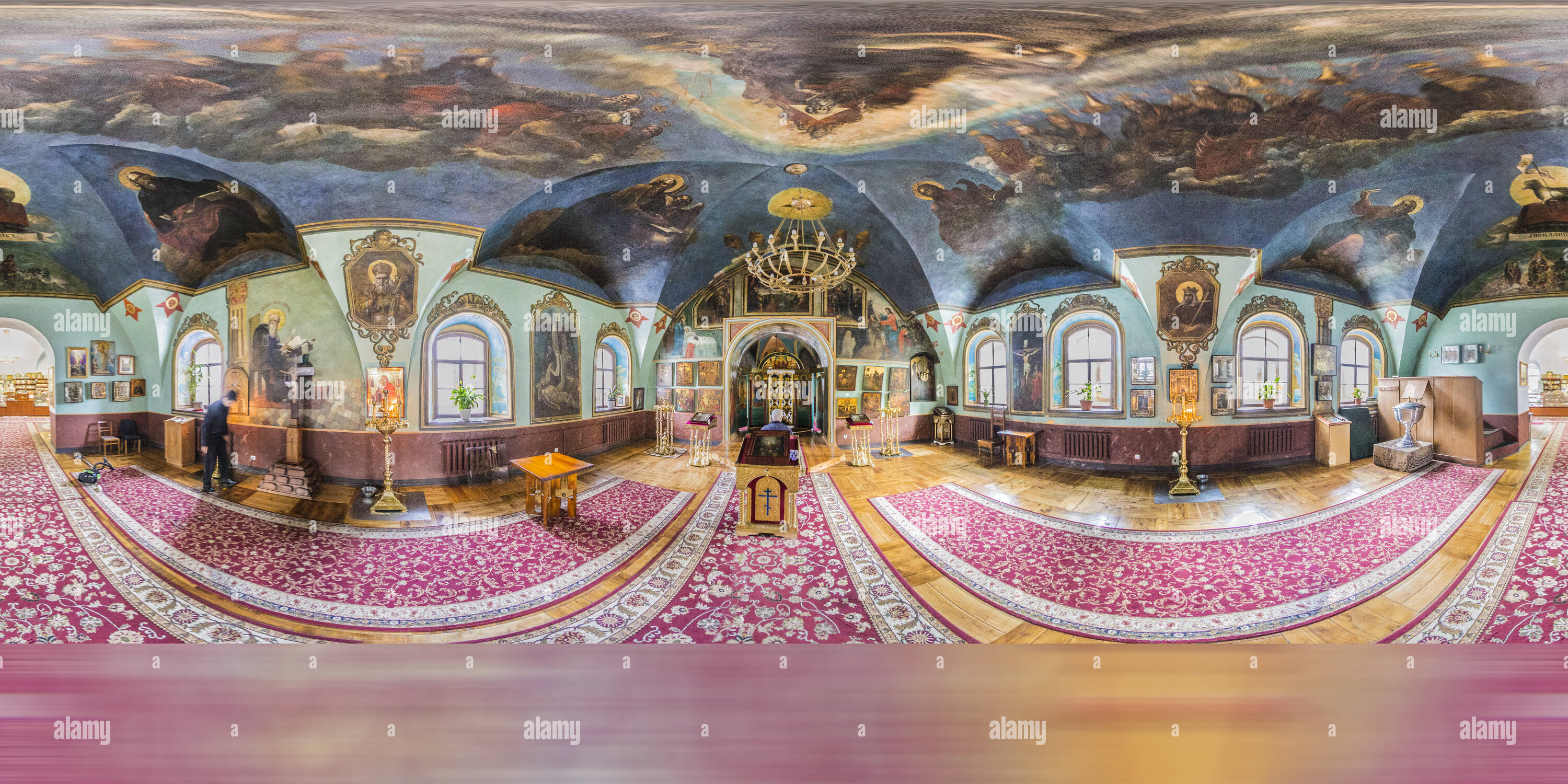360° view of Kyiv. The Refectory Church of the Transfiguration in ...