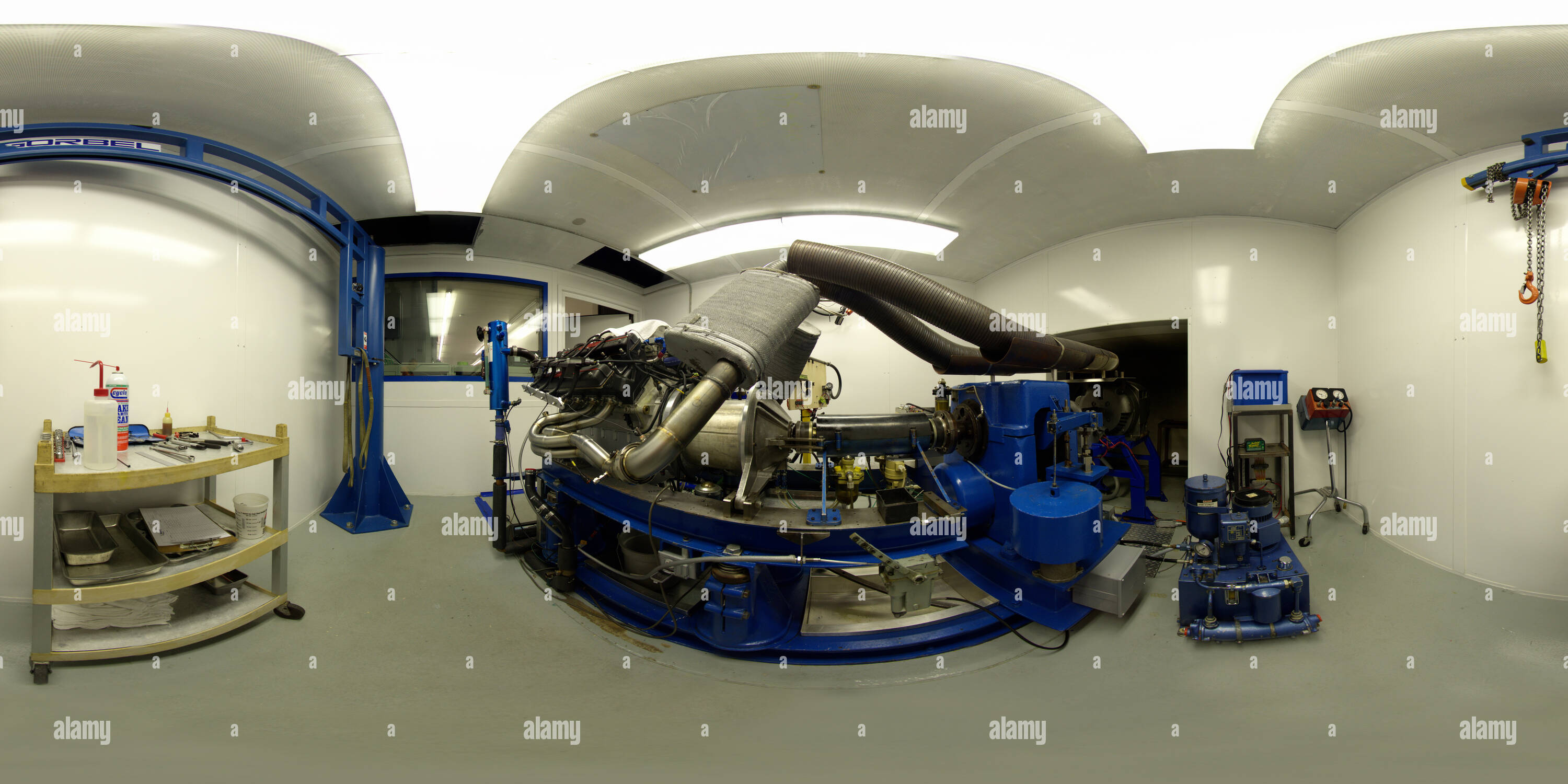 360° view of Gasoline Engine Dynometer Indianappolis In - Alamy