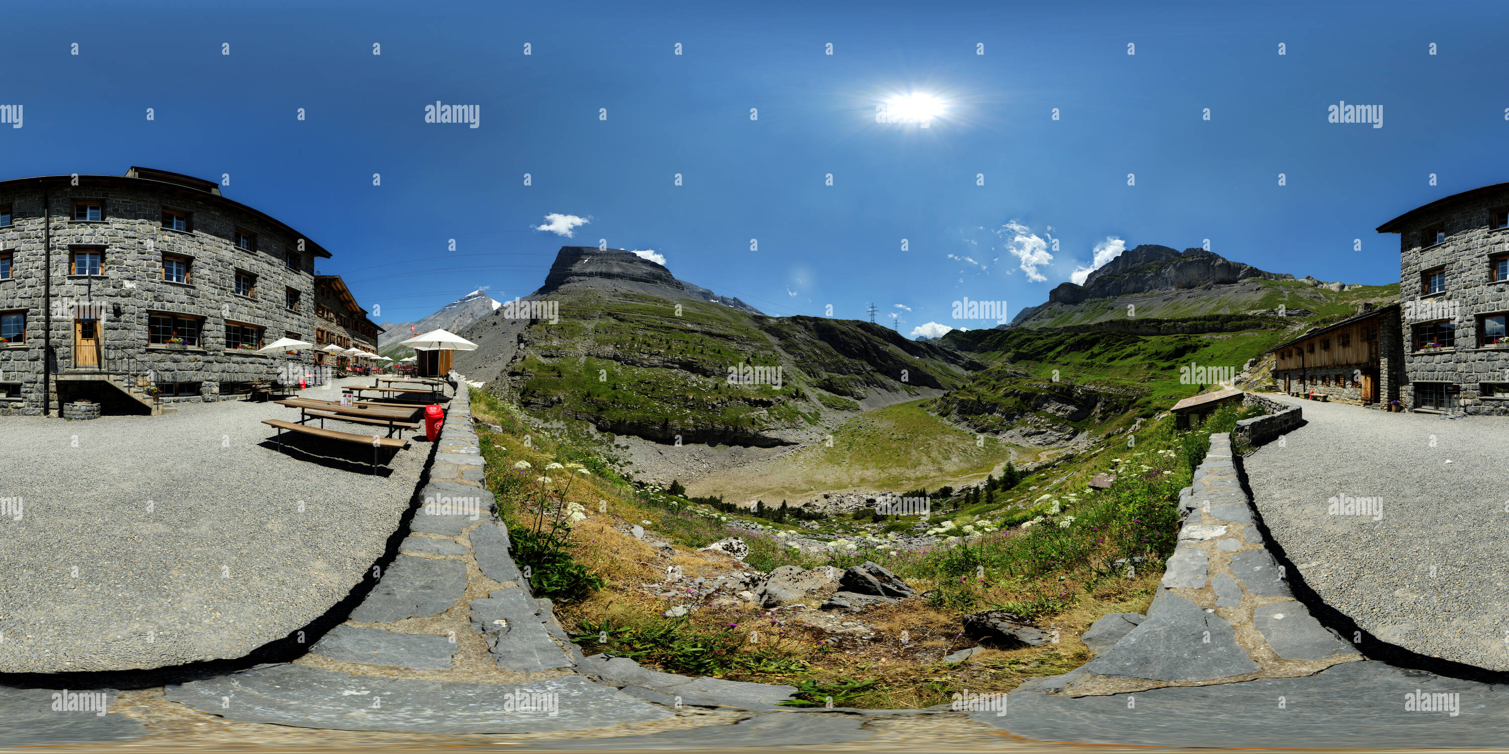 360° view of Gemmi Pass 14 Valais Switzerland - Alamy