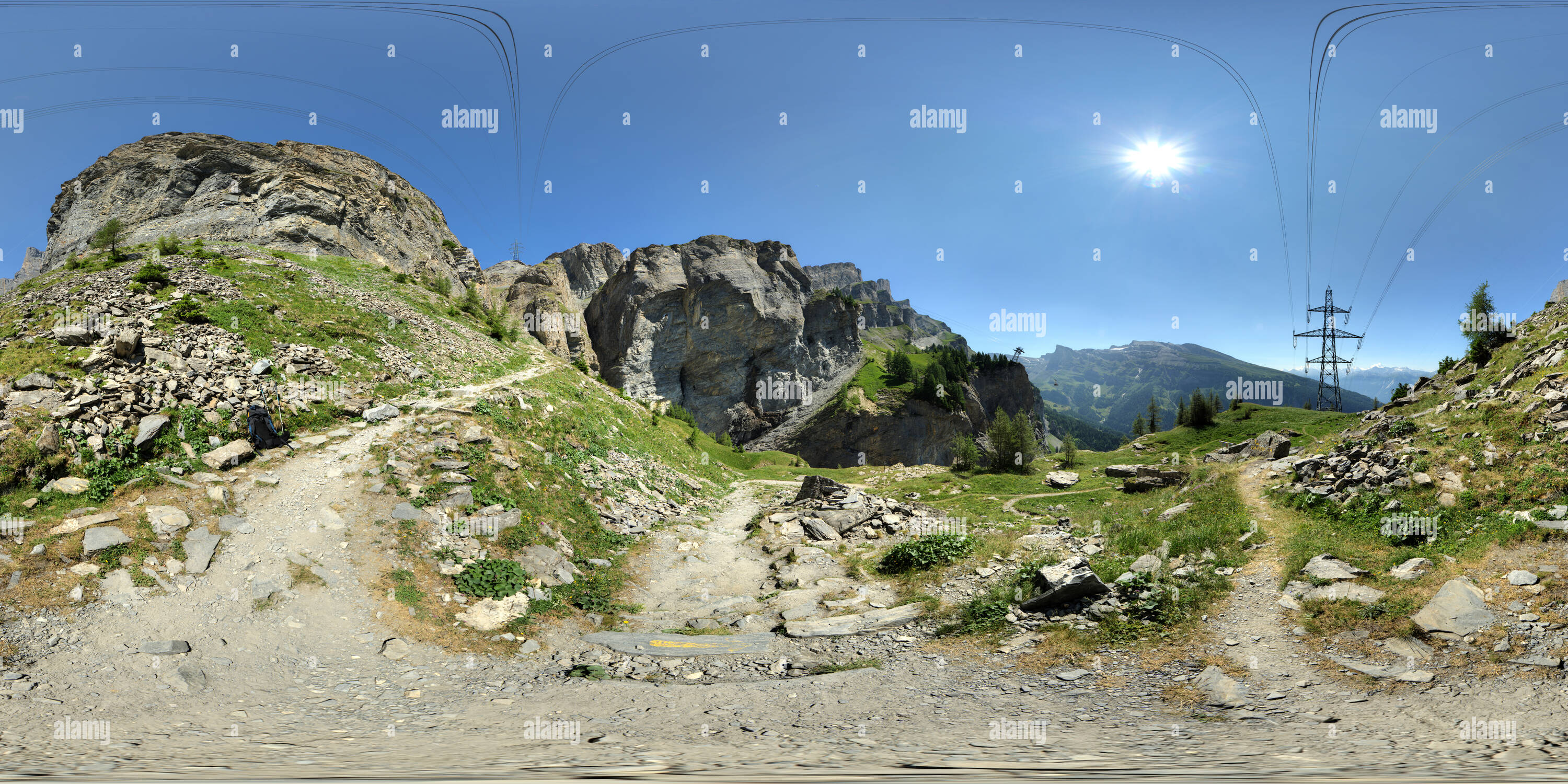 360° view of Gemmi Pass 06 Valais Switzerland - Alamy