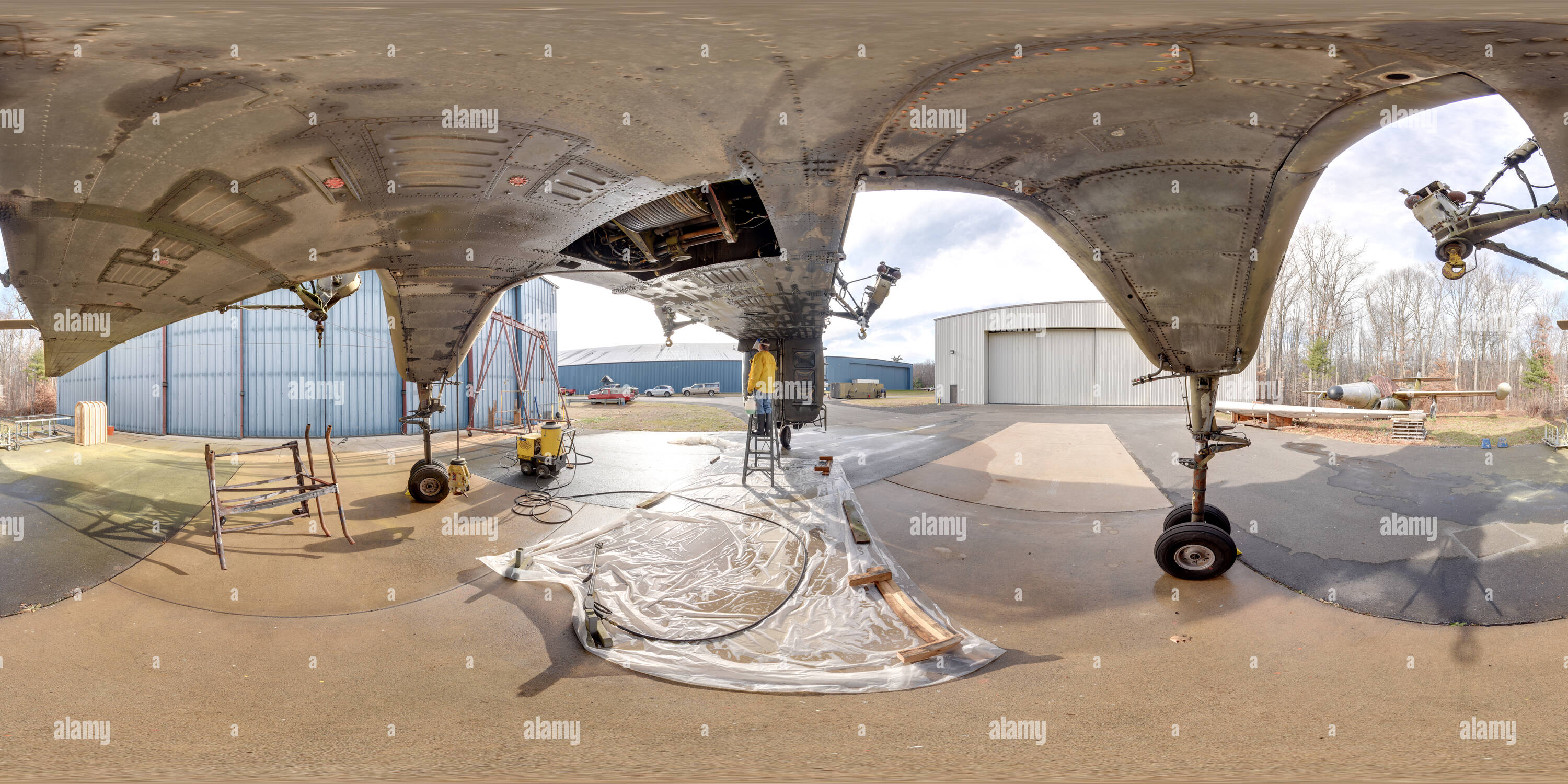 360° view of Sikorsky CH-54B 'Tarhe' (S-64B 'Skycrane' - Alamy