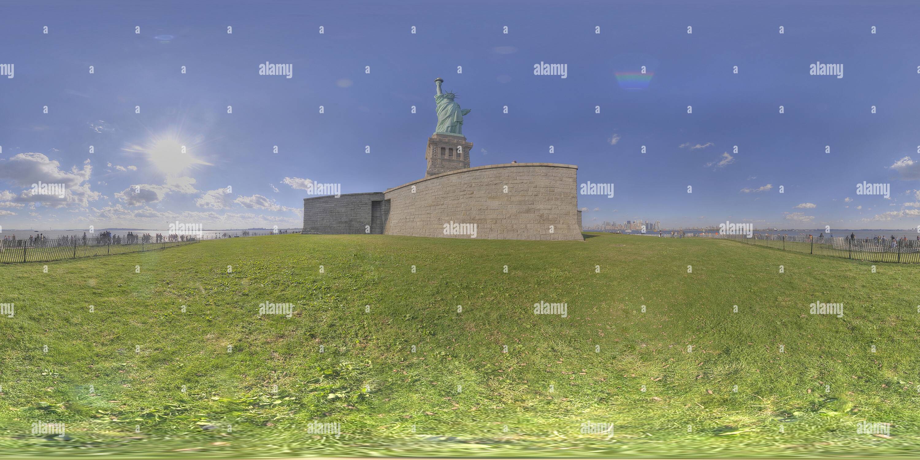 360° view of Statue of Liberty (New-York - Alamy